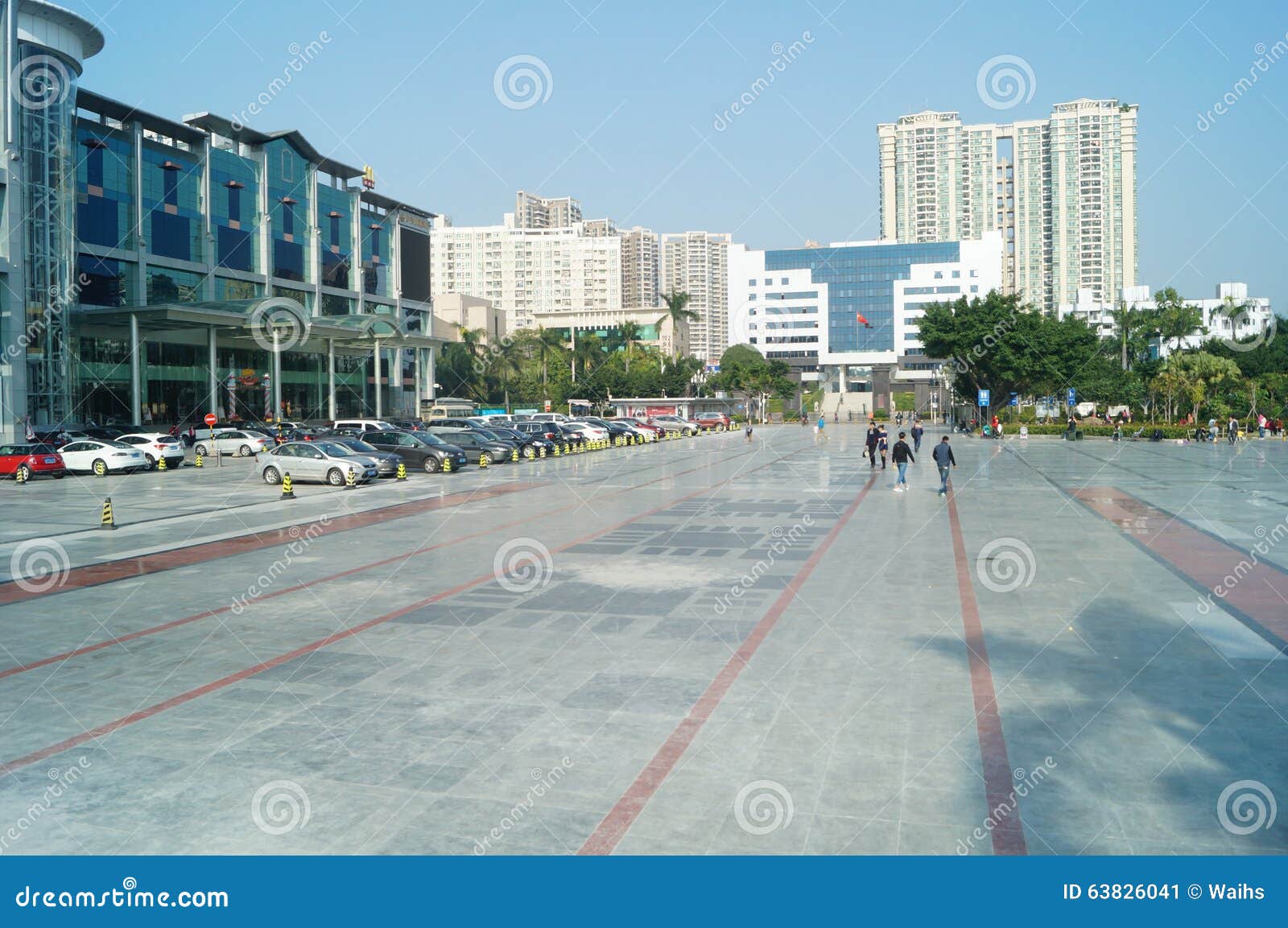 Square scenery editorial photo. Image of scenery, shenzhen - 63826041
