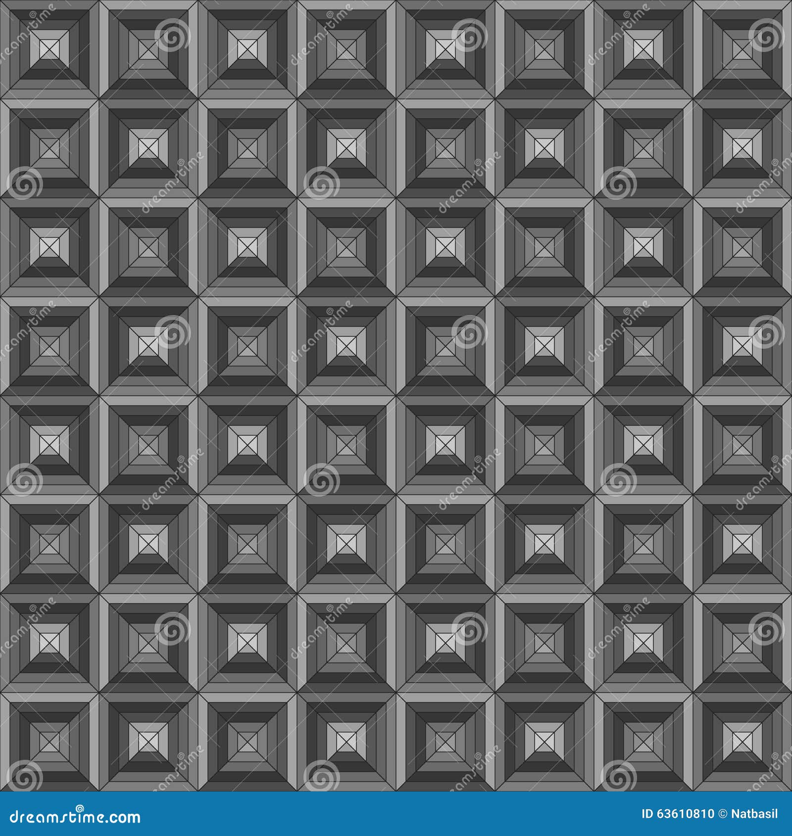 Square Seamless Geometrical Pattern Stock Vector - Illustration of ...