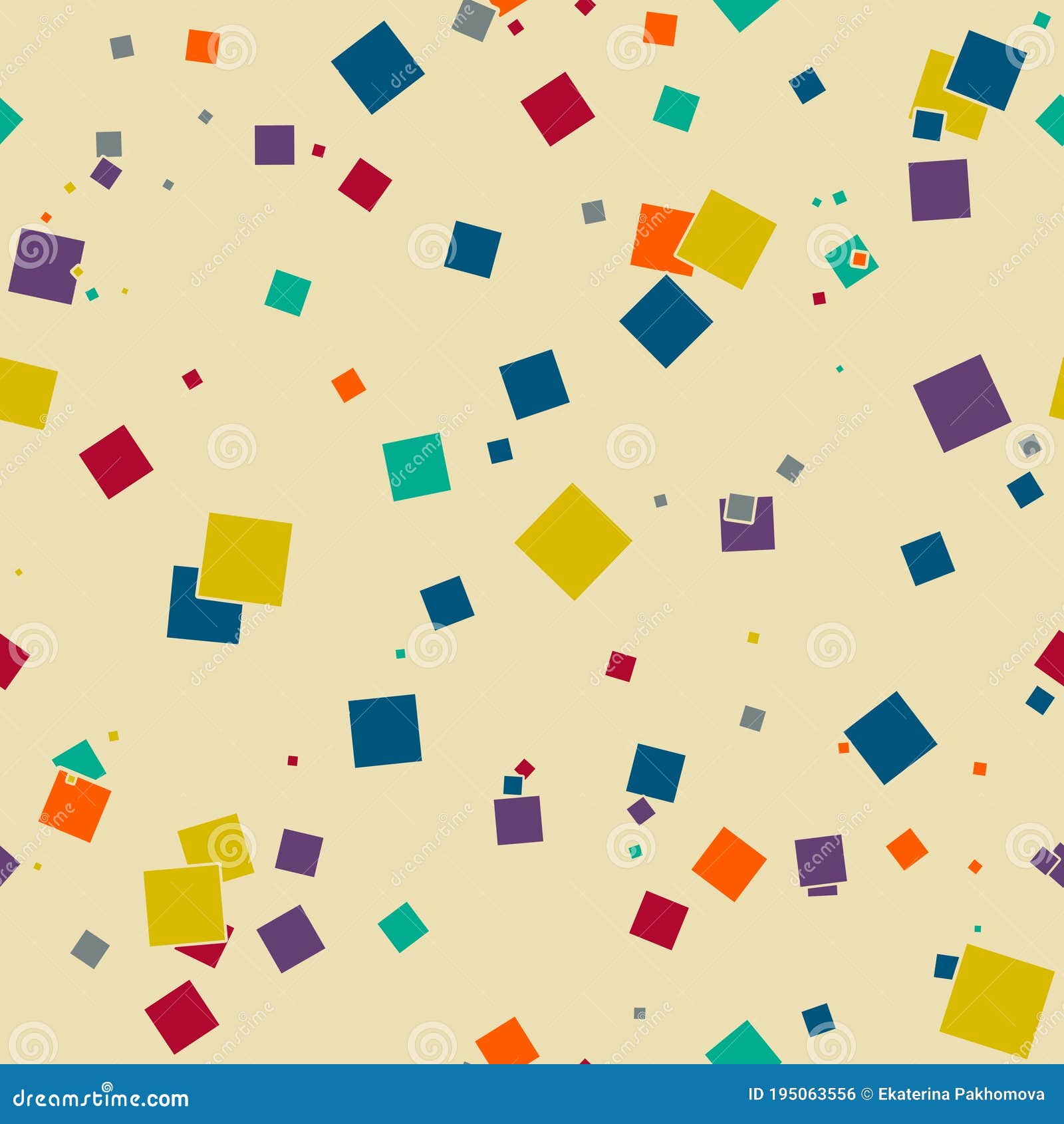 Messy Seamless Abstract Background with Squares. Stock Vector ...