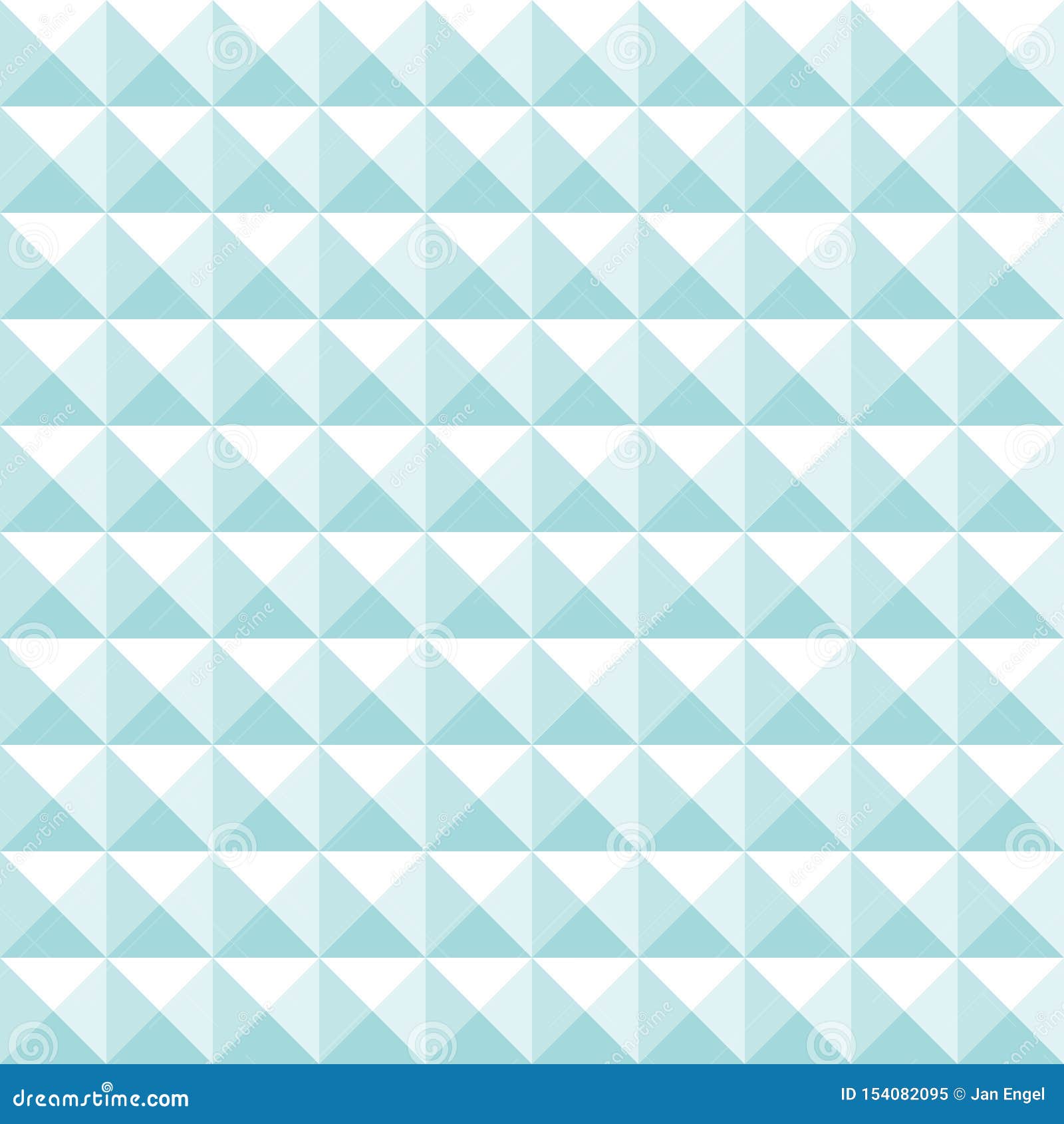 Seamless Pattern Straight Big Pyramids Turquoise and White Stock Vector ...