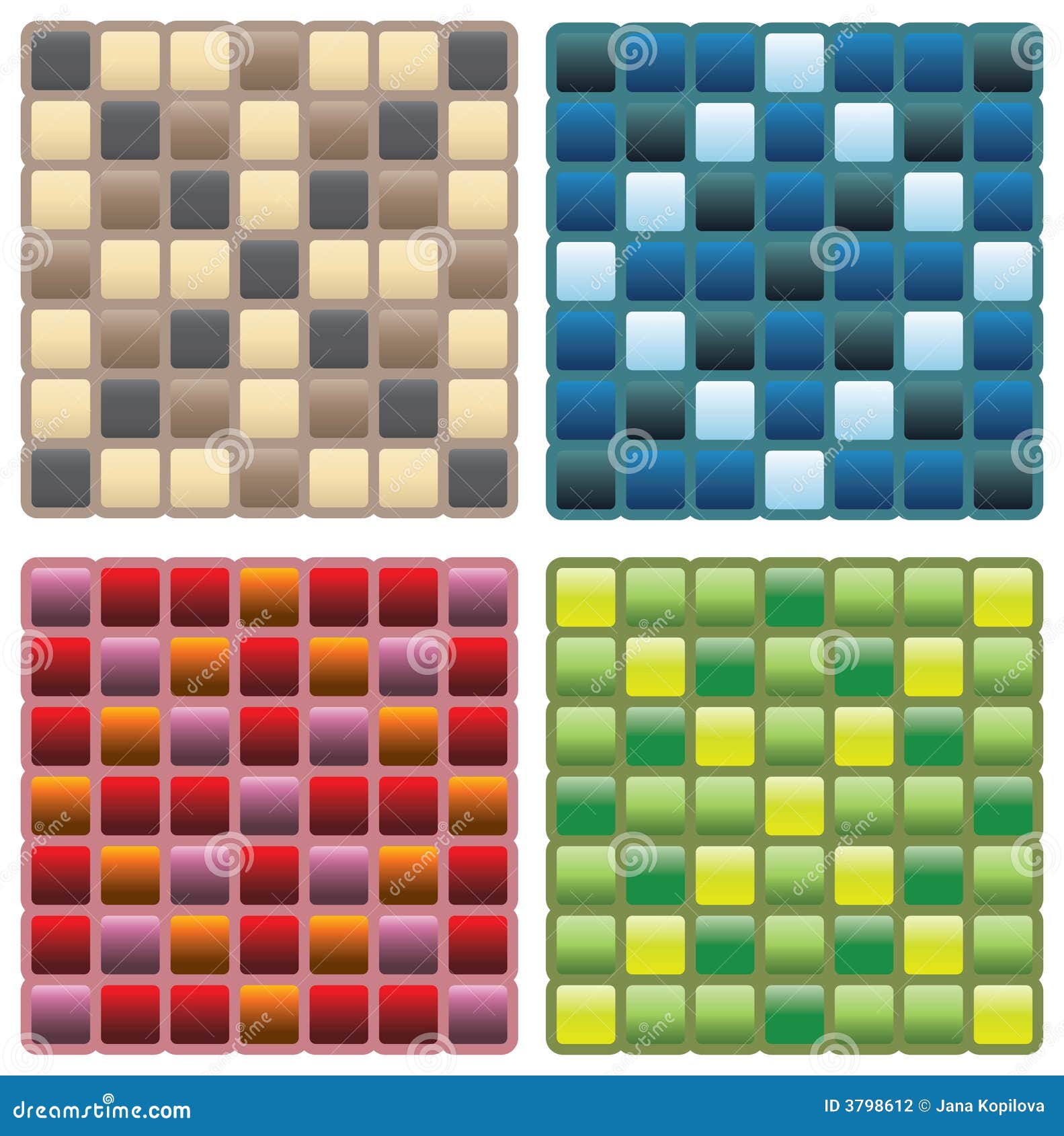 Square seamless patterns stock vector. Illustration of square - 3798612