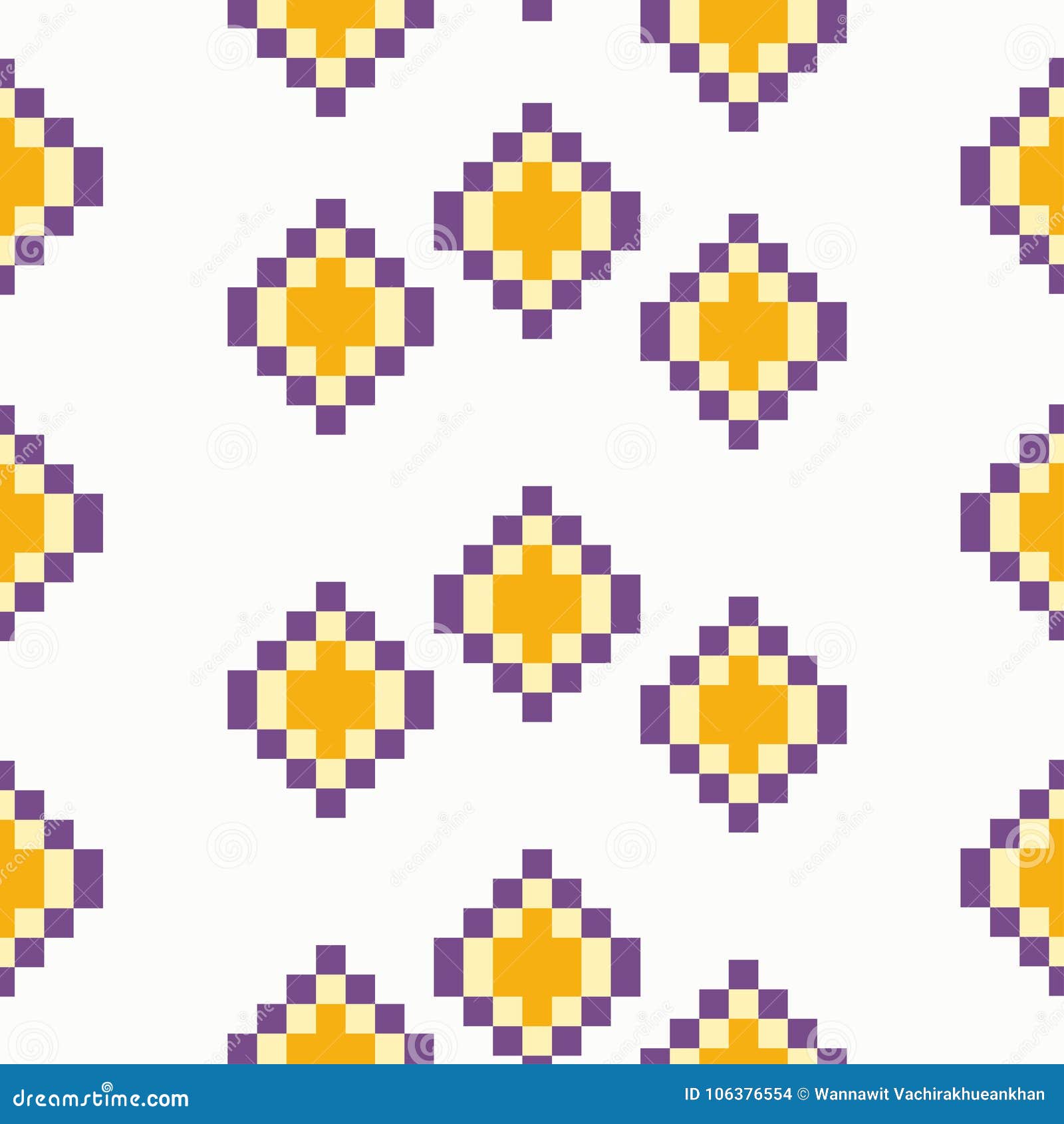 Square Seamless with Pixels Stock Vector - Illustration of retro ...