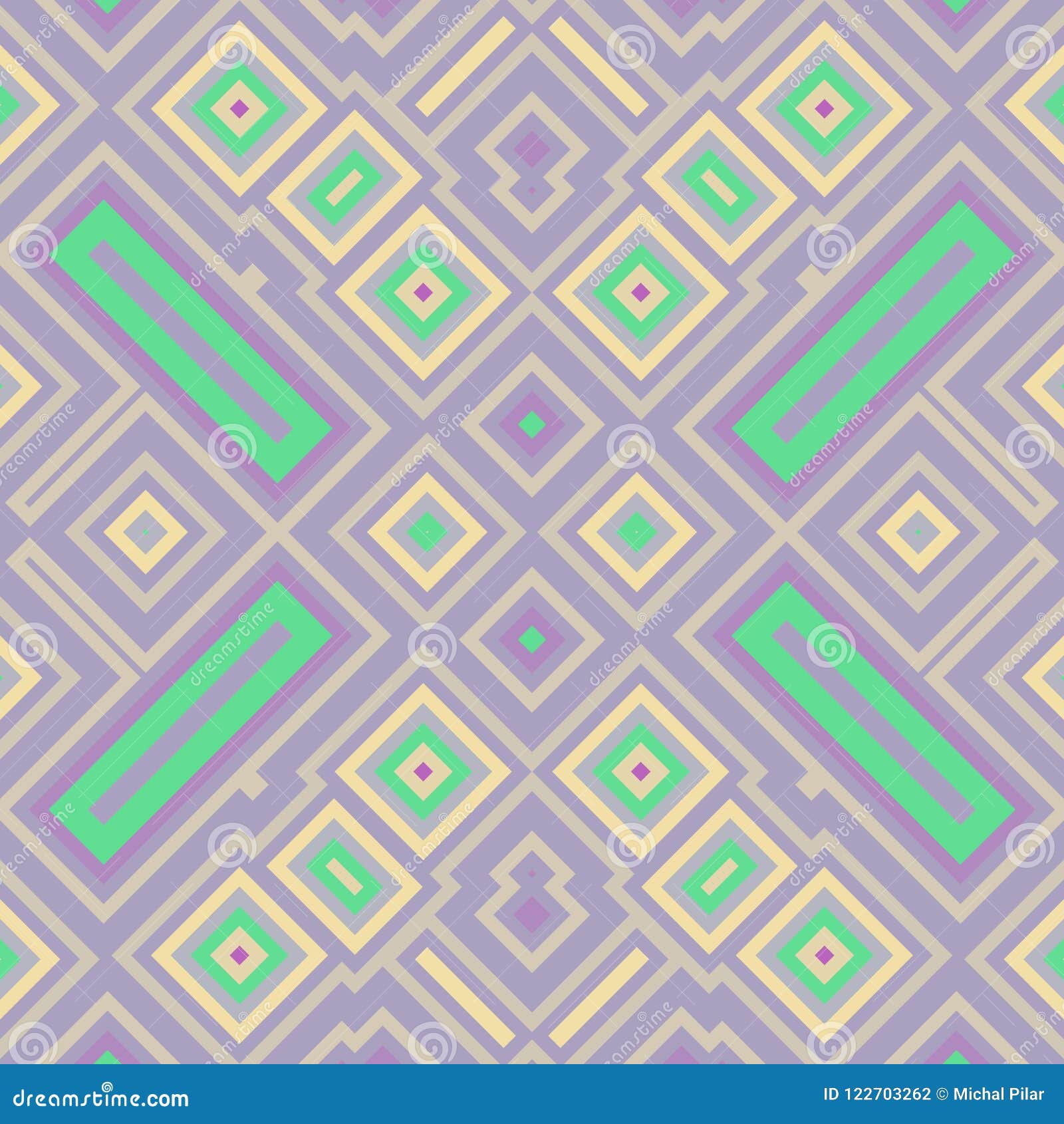 Square Seamless Texture With Ornaments And Color Royalty-Free Stock ...