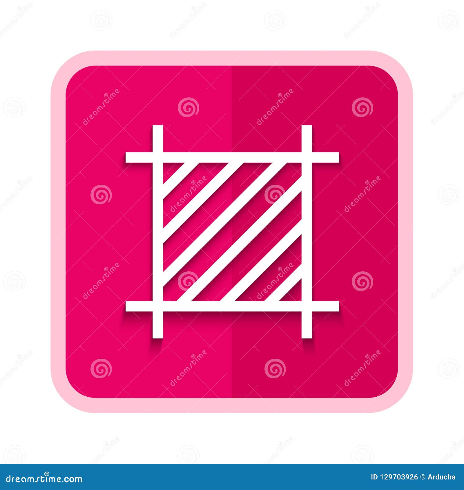 Square Shading are Outline Symbol Stock Illustration - Illustration of ...