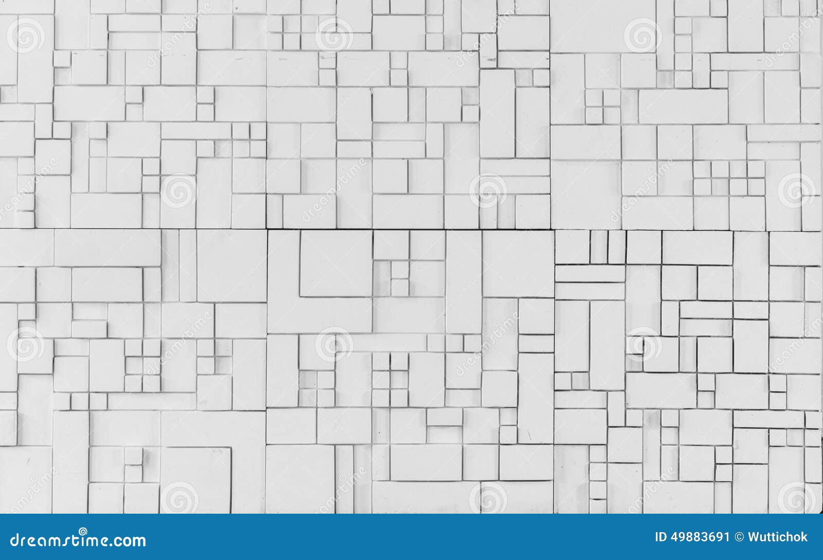 Square Shape of Artificial Stone Wall Stock Image - Image of line ...