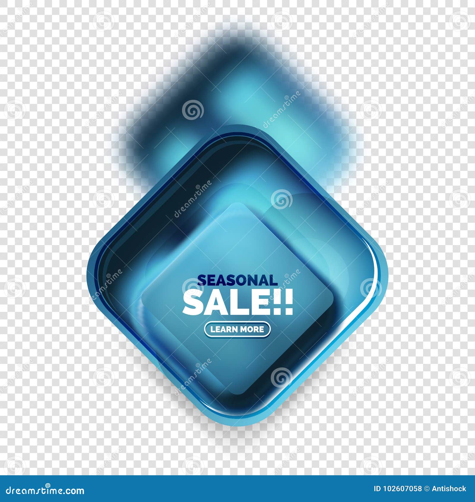 Square Shape Sale Button Label Tag Stock Vector - Illustration of ...