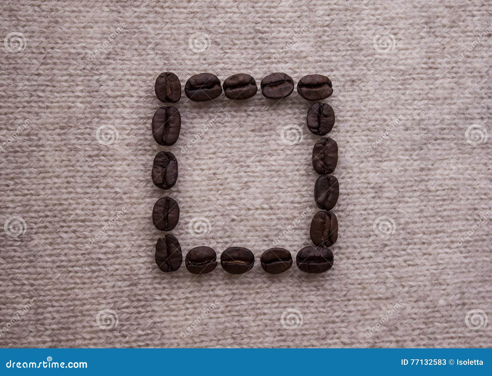 Square Shape of Coffee Beans Stock Image - Image of refreshment, latte ...