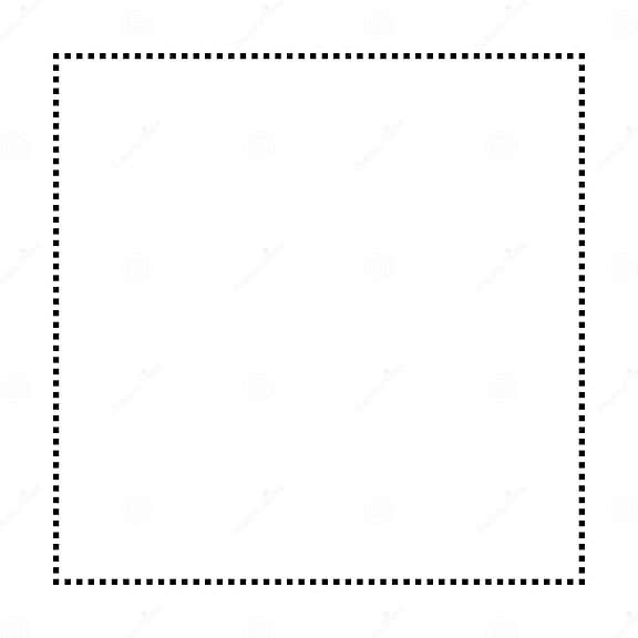 Square Shape Dotted Icon Vector Symbol for Creative Graphic Design Ui ...