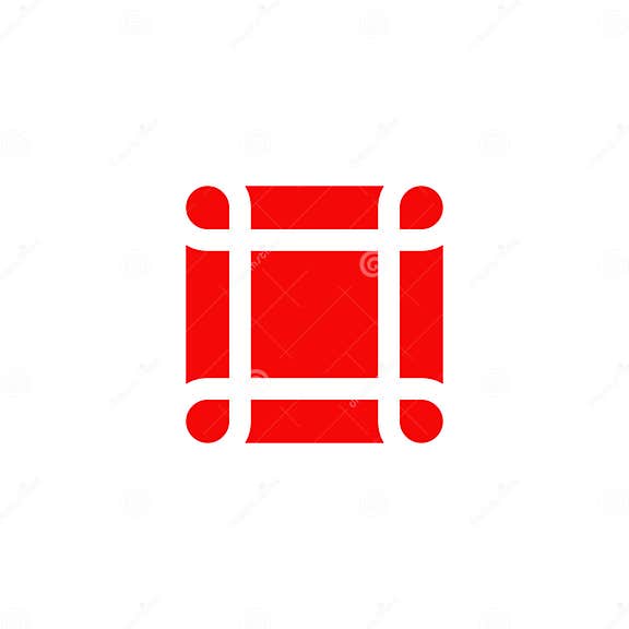 Square Shape Icon Logo Design Vector Template Stock Vector ...