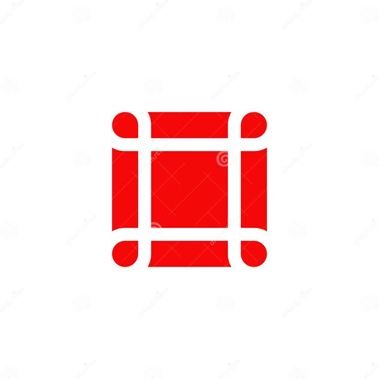 Square Shape Icon Logo Design Vector Template Stock Vector ...