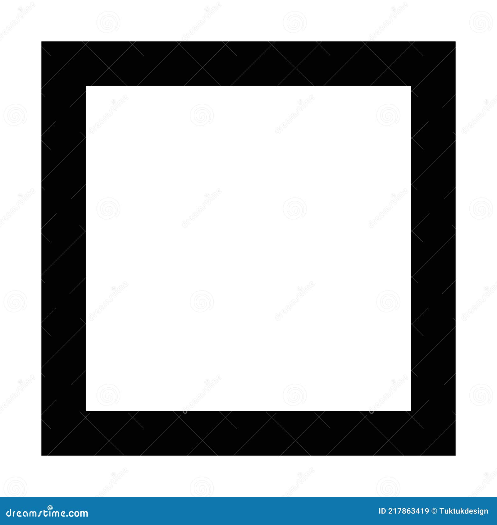 Square Shape Icon Vector Symbol for Creative Graphic Design Element in ...