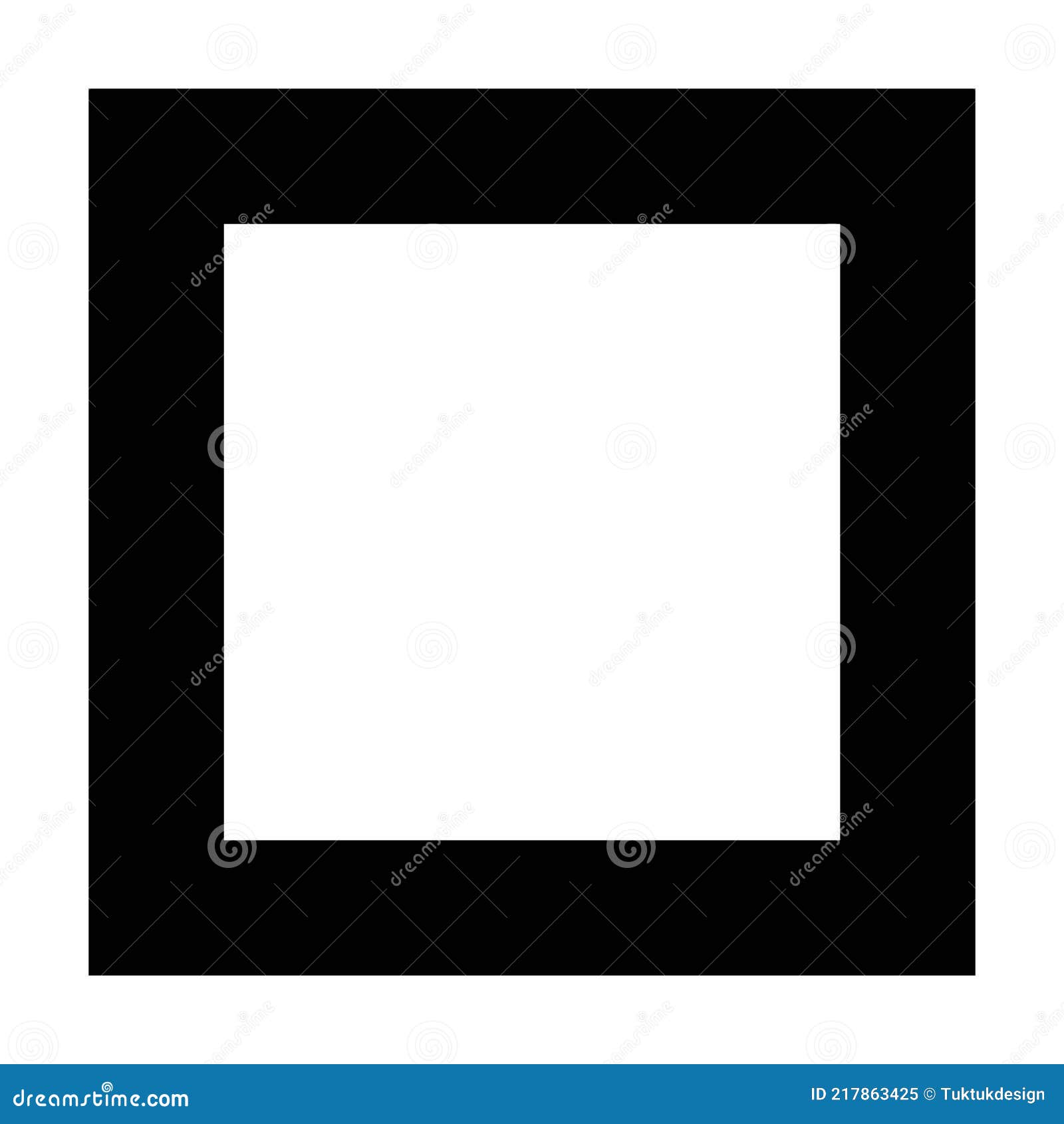 Square Shape Icon Vector Symbol for Creative Graphic Design Element in ...