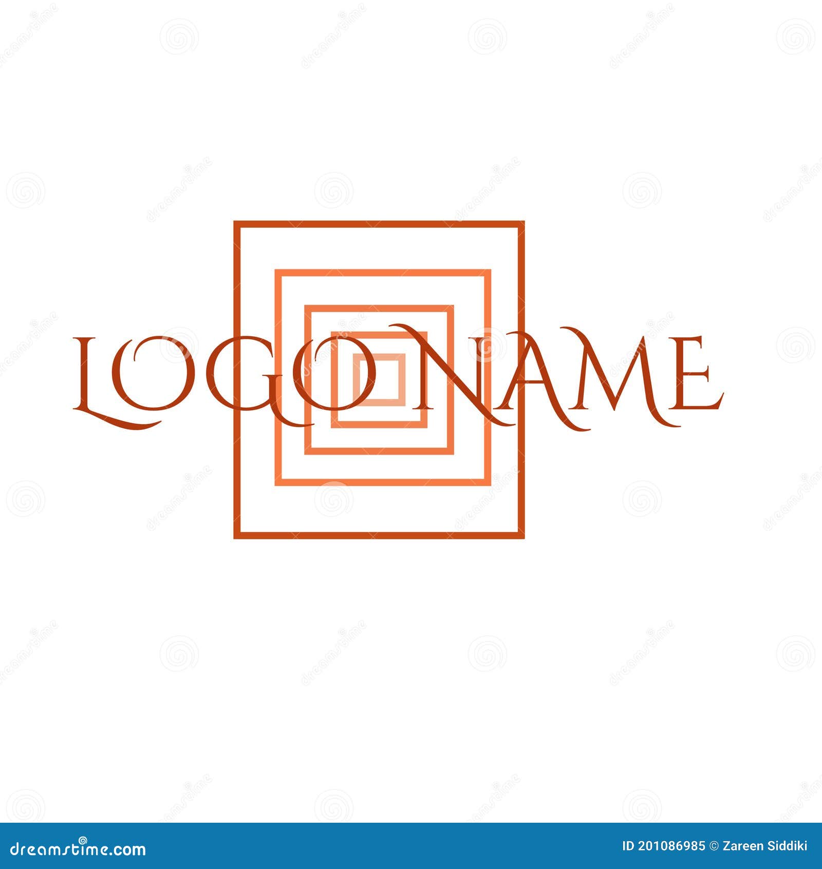 Square shape logo design stock illustration. Illustration of square ...