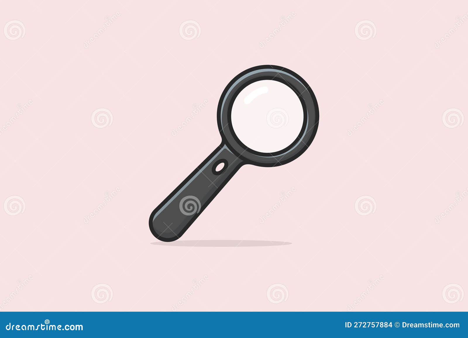Square Shape Magnifying Glass Vector Illustration. Stock Vector ...
