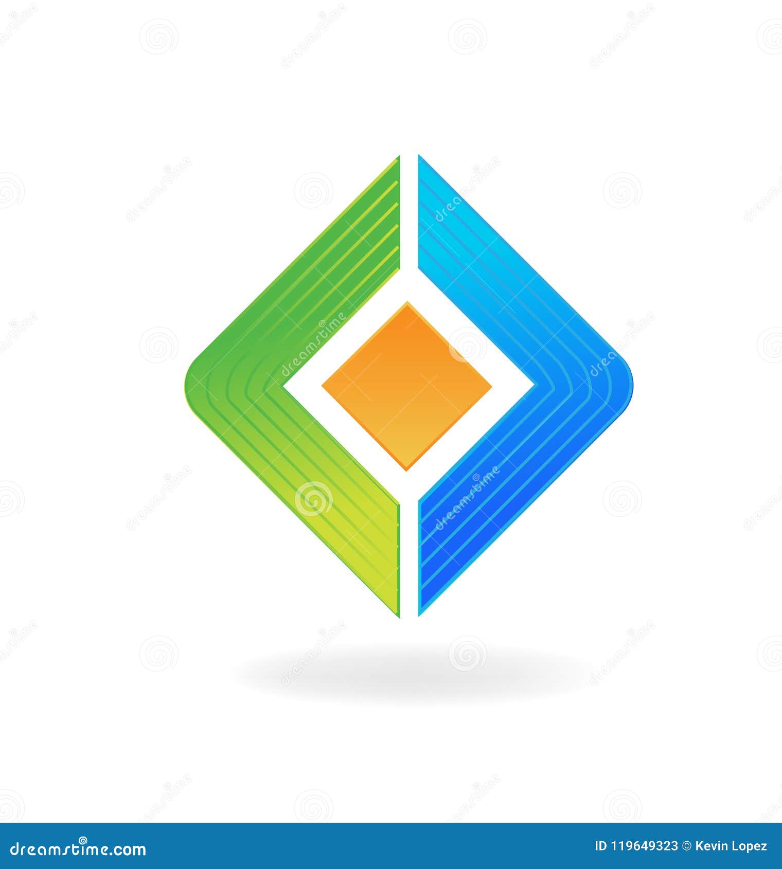 Square Shape Modern Logo Vector Stock Vector - Illustration of ...