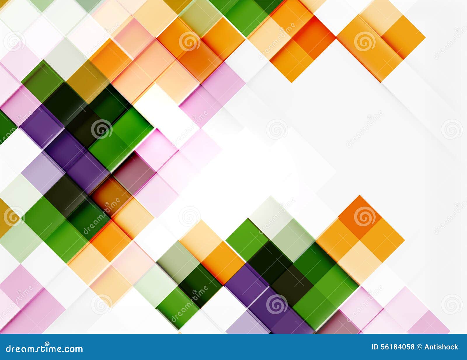 Square Shape Mosaic Pattern Design. Universal Stock Vector ...