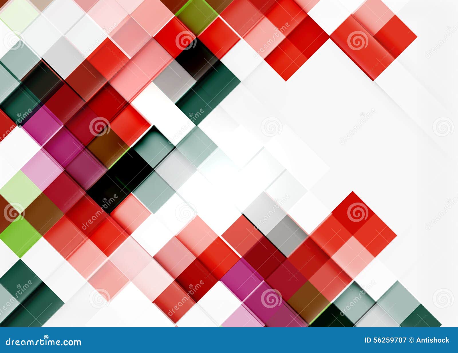 Square Shape Mosaic Pattern Design. Universal Stock Vector ...