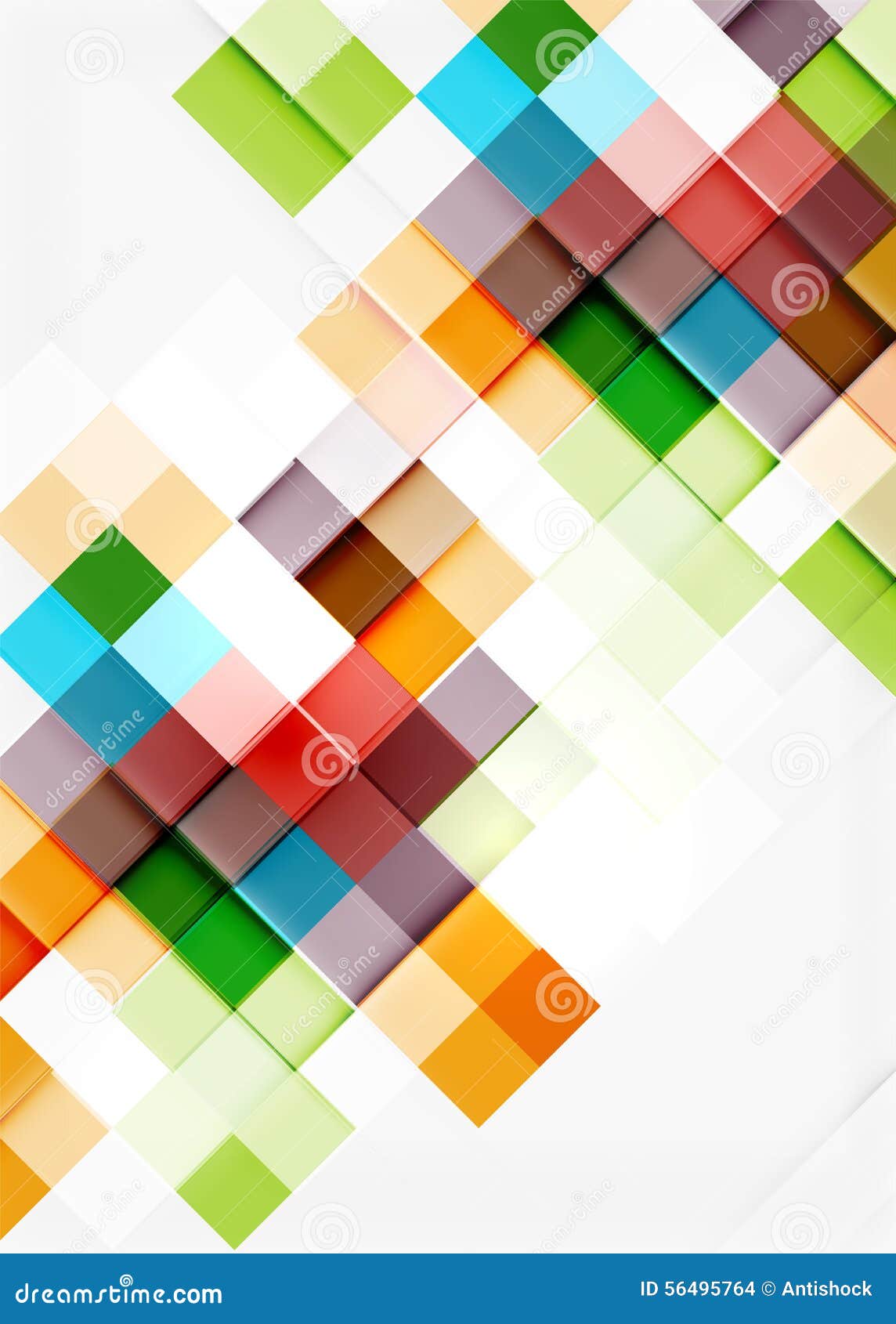 Square Shape Mosaic Pattern Design. Universal Stock Vector ...