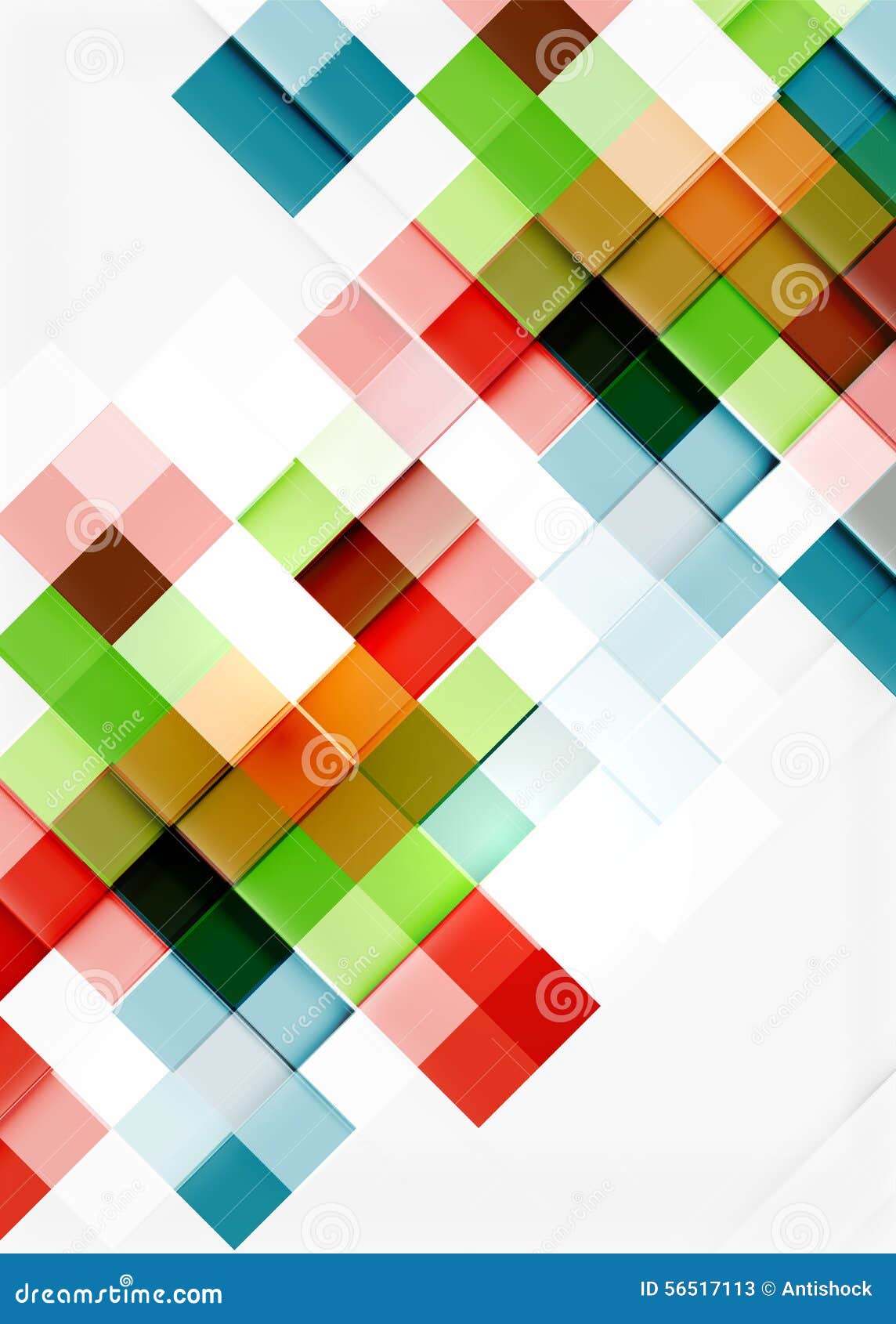 Square Shape Mosaic Pattern Design. Universal Stock Vector ...