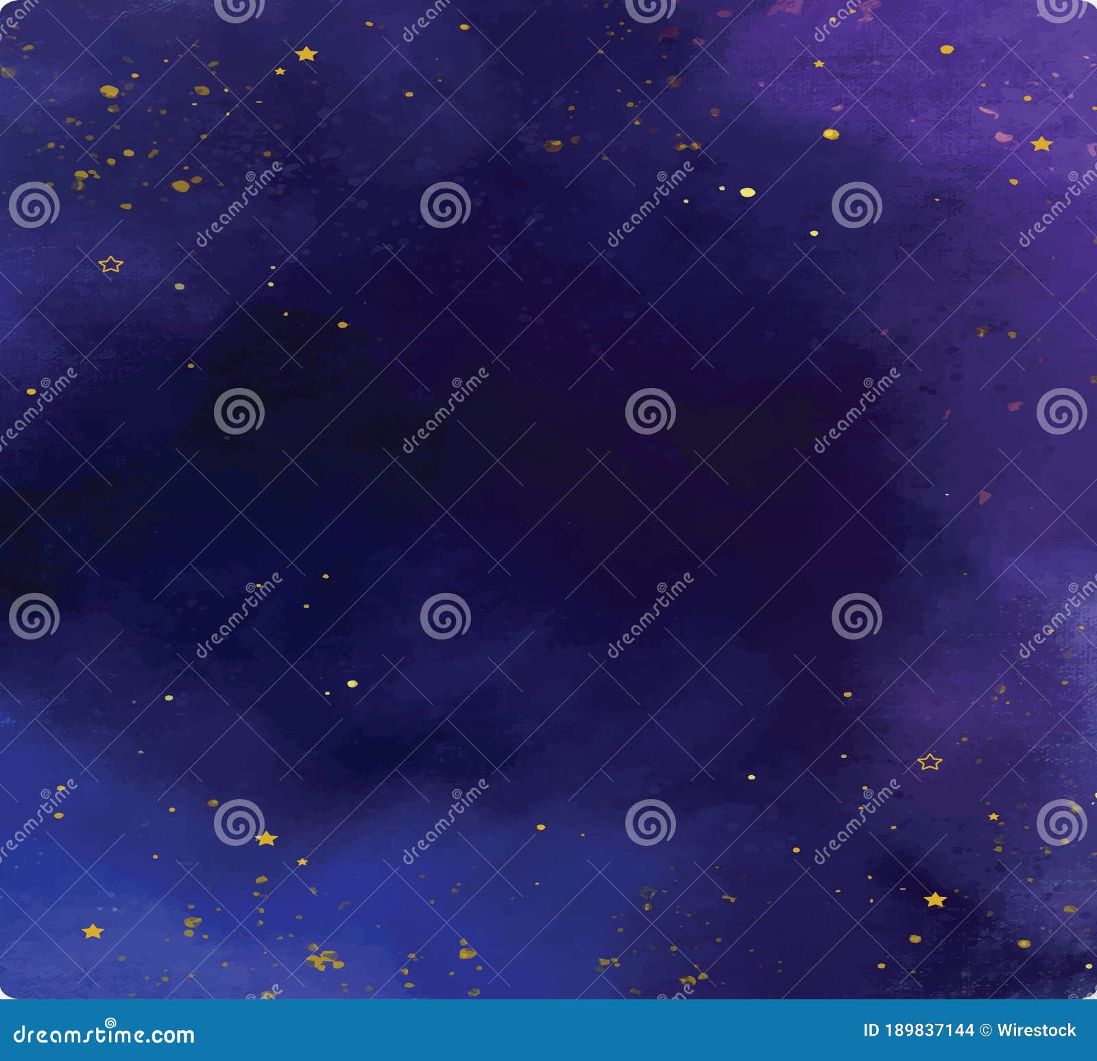 Square-shaped Graphic Illustration of the Universe Full of Stars Stock ...