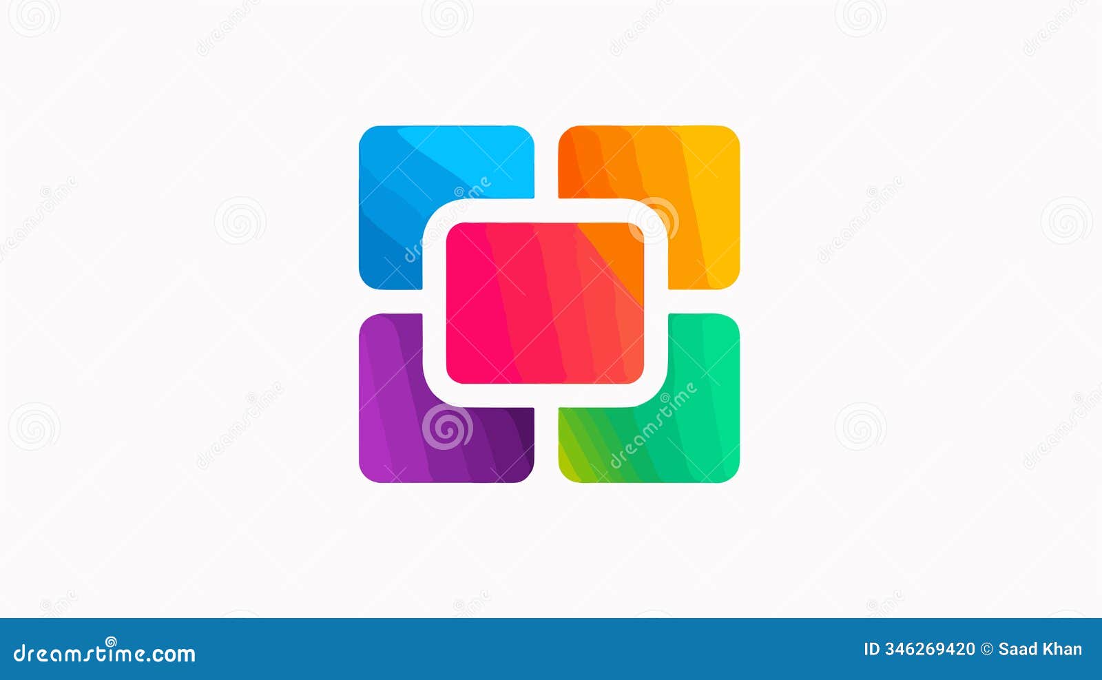 Square Logo Vector Cartoon Vector Illustration Stock Illustration ...