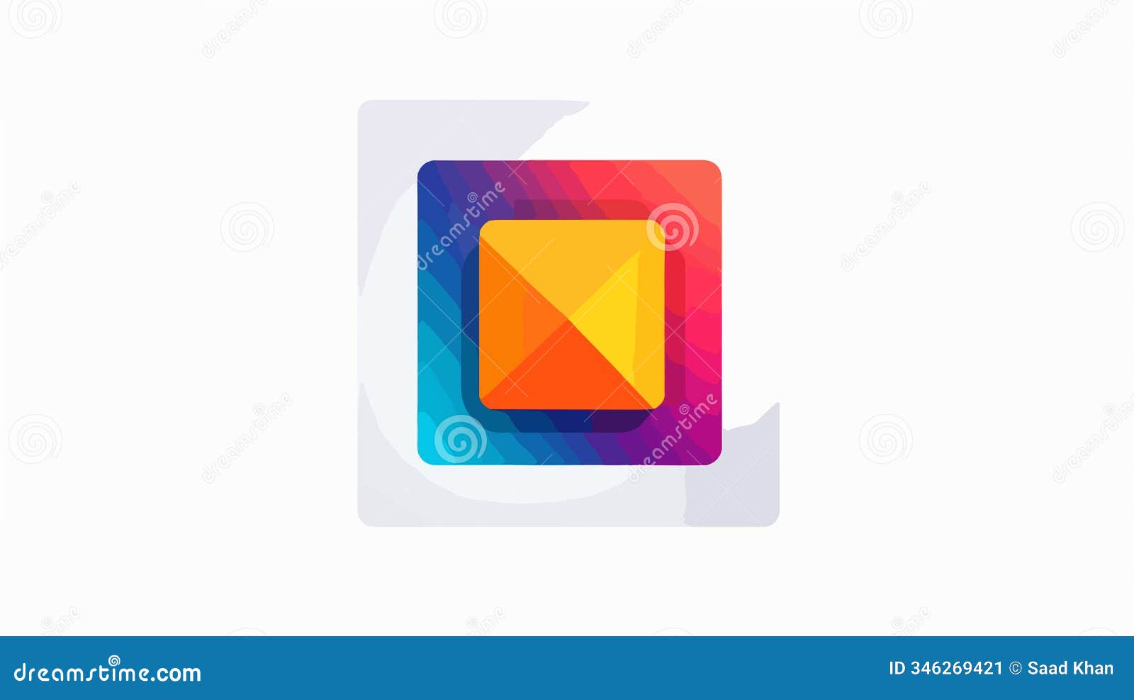 Square Logo Vector Cartoon Vector Illustration Stock Illustration ...