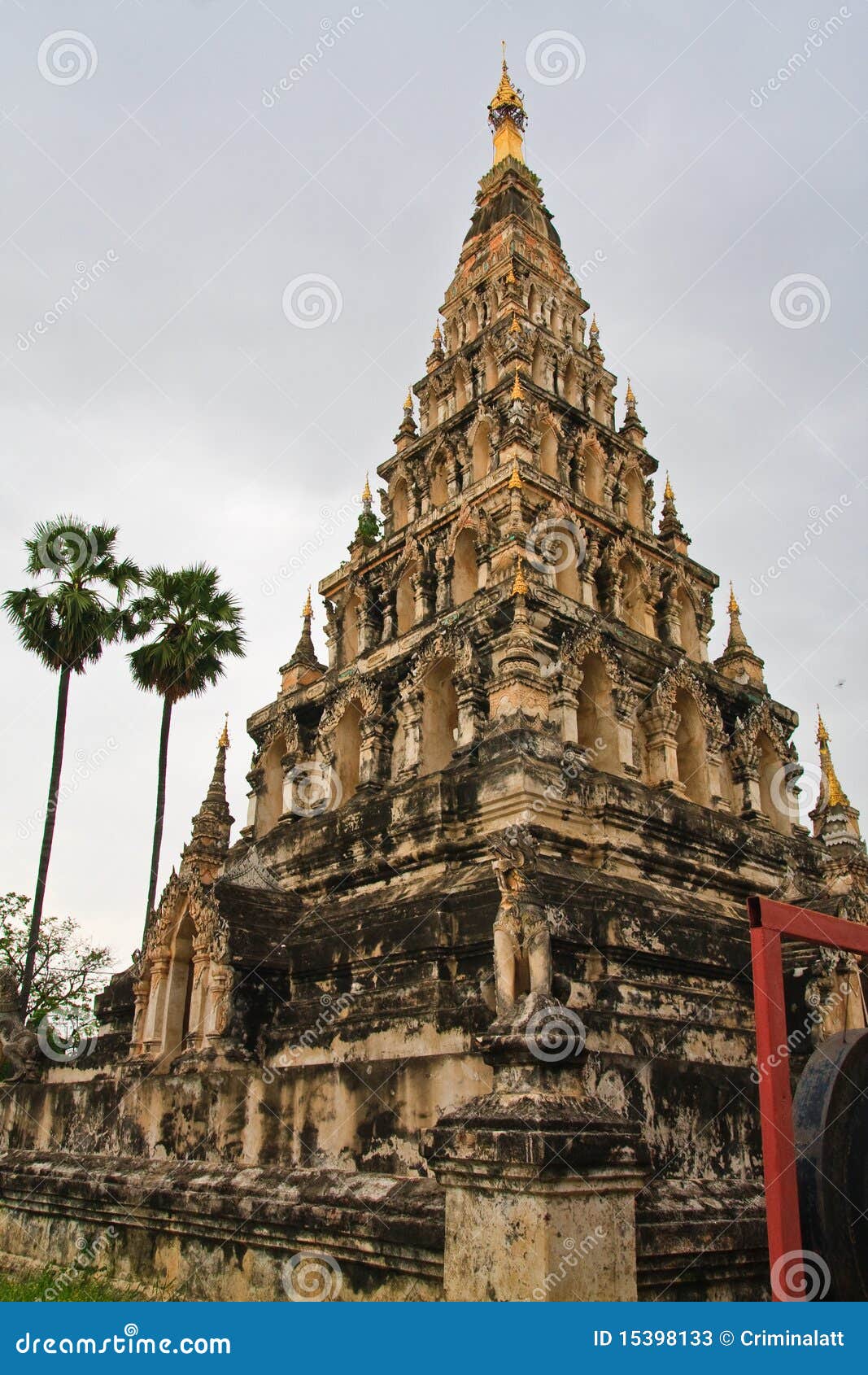 Square shaped pagoda stock image. Image of buddhist, meditation - 15398133