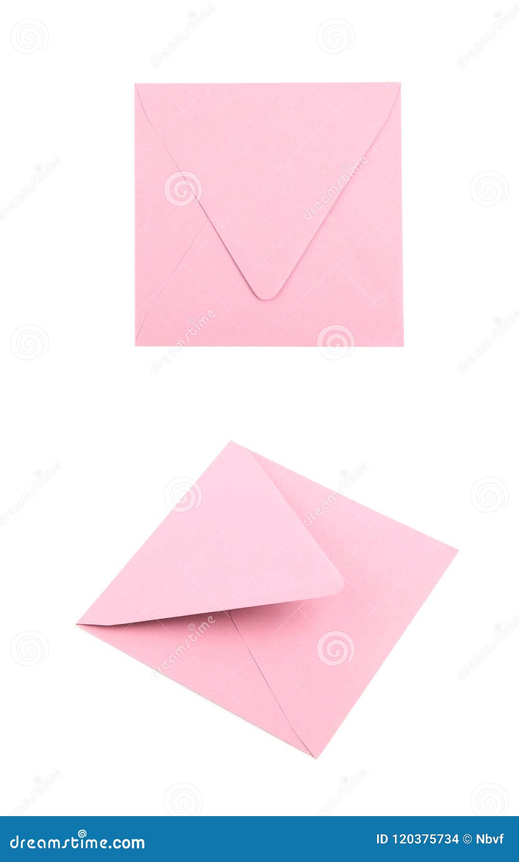 Sqaure Shaped Paper Envelope Isolated Stock Photo - Image of card ...