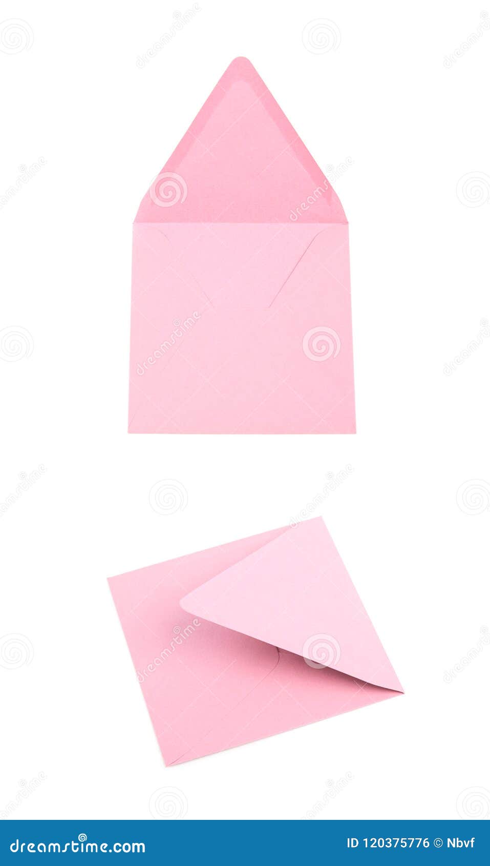 Sqaure Shaped Paper Envelope Isolated Stock Photo - Image of concept ...
