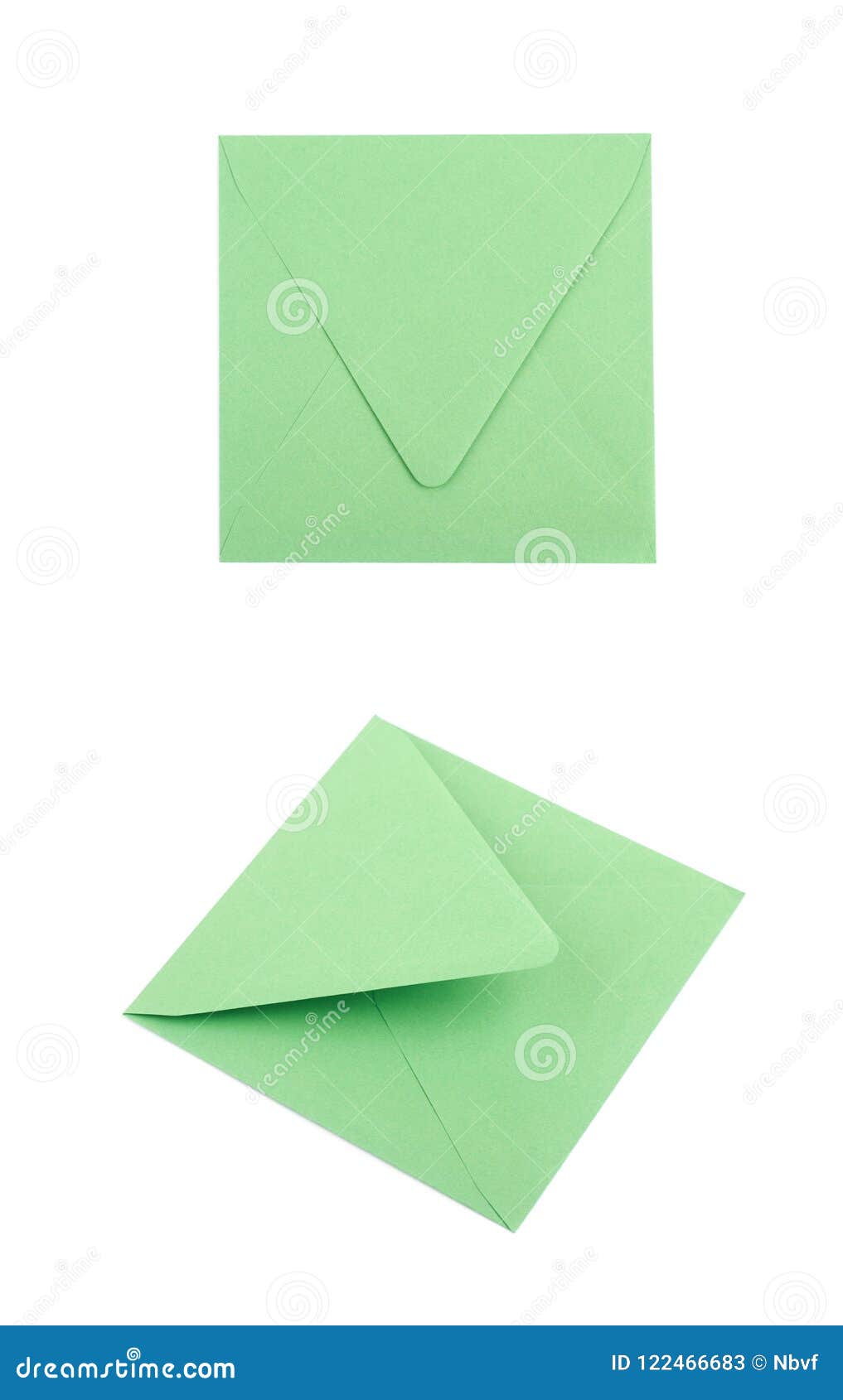 Sqaure Shaped Paper Envelope Isolated Stock Image - Image of business ...