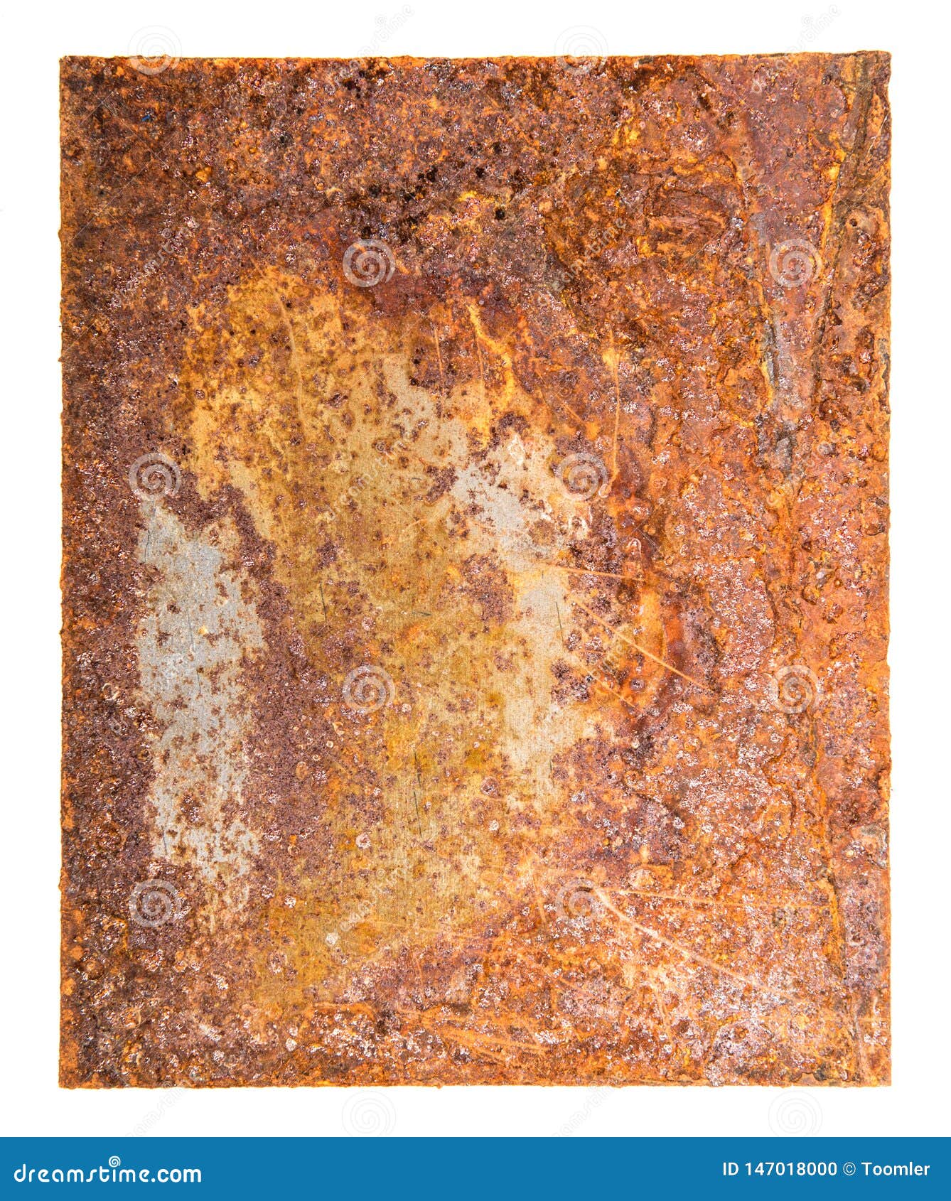 Square Sheet of Iron Covered with Rust. Stock Photo - Image of sheet ...
