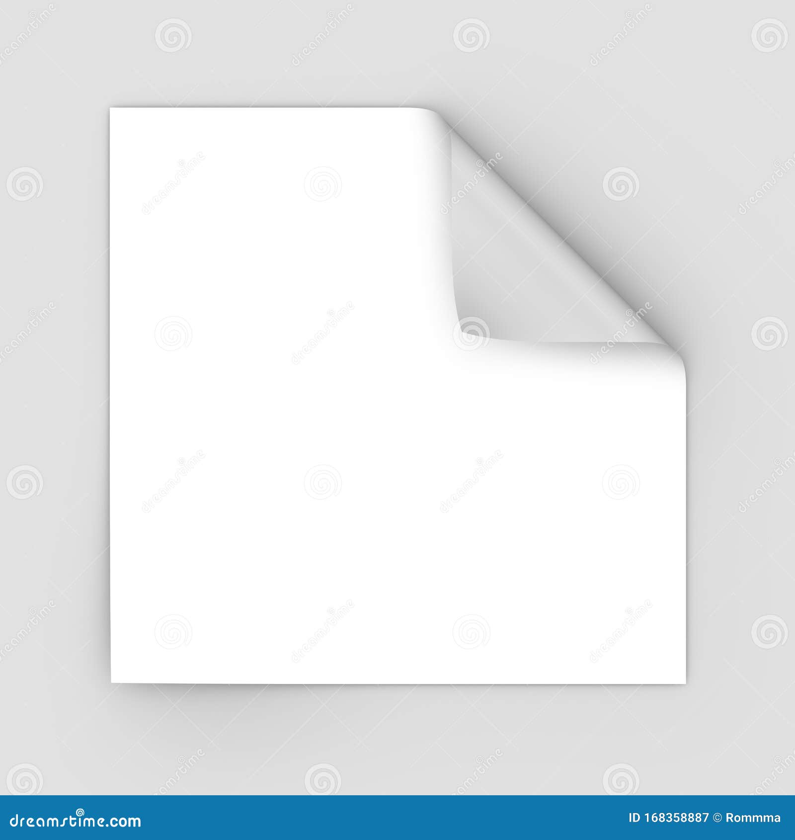 Square sheet of paper stock illustration. Illustration of clear - 168358887