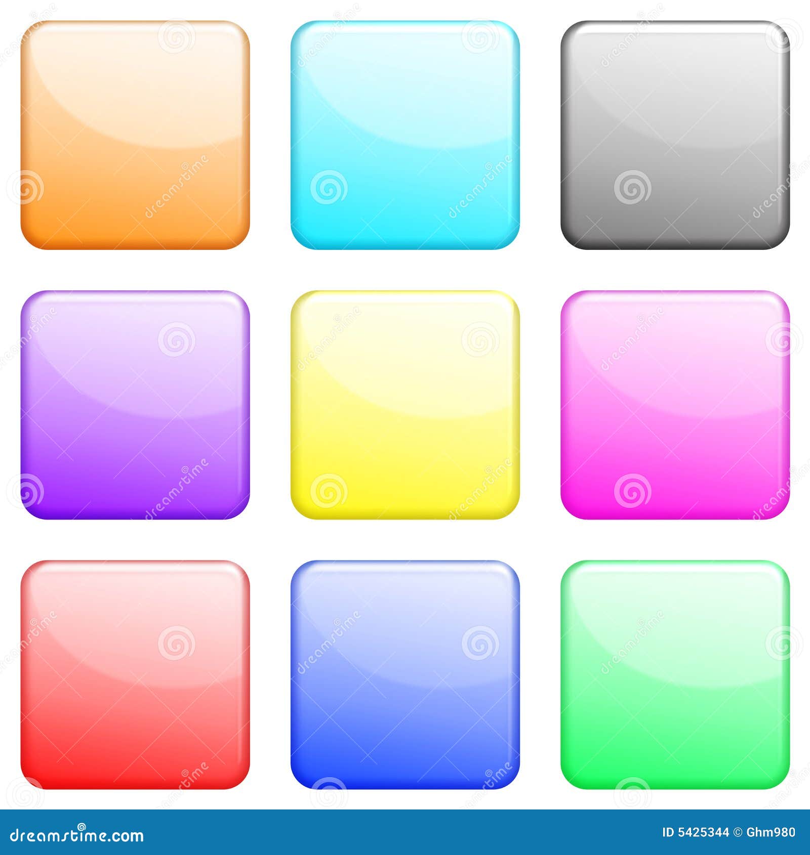 Square shiny set 1 stock illustration. Illustration of glossy - 5425344