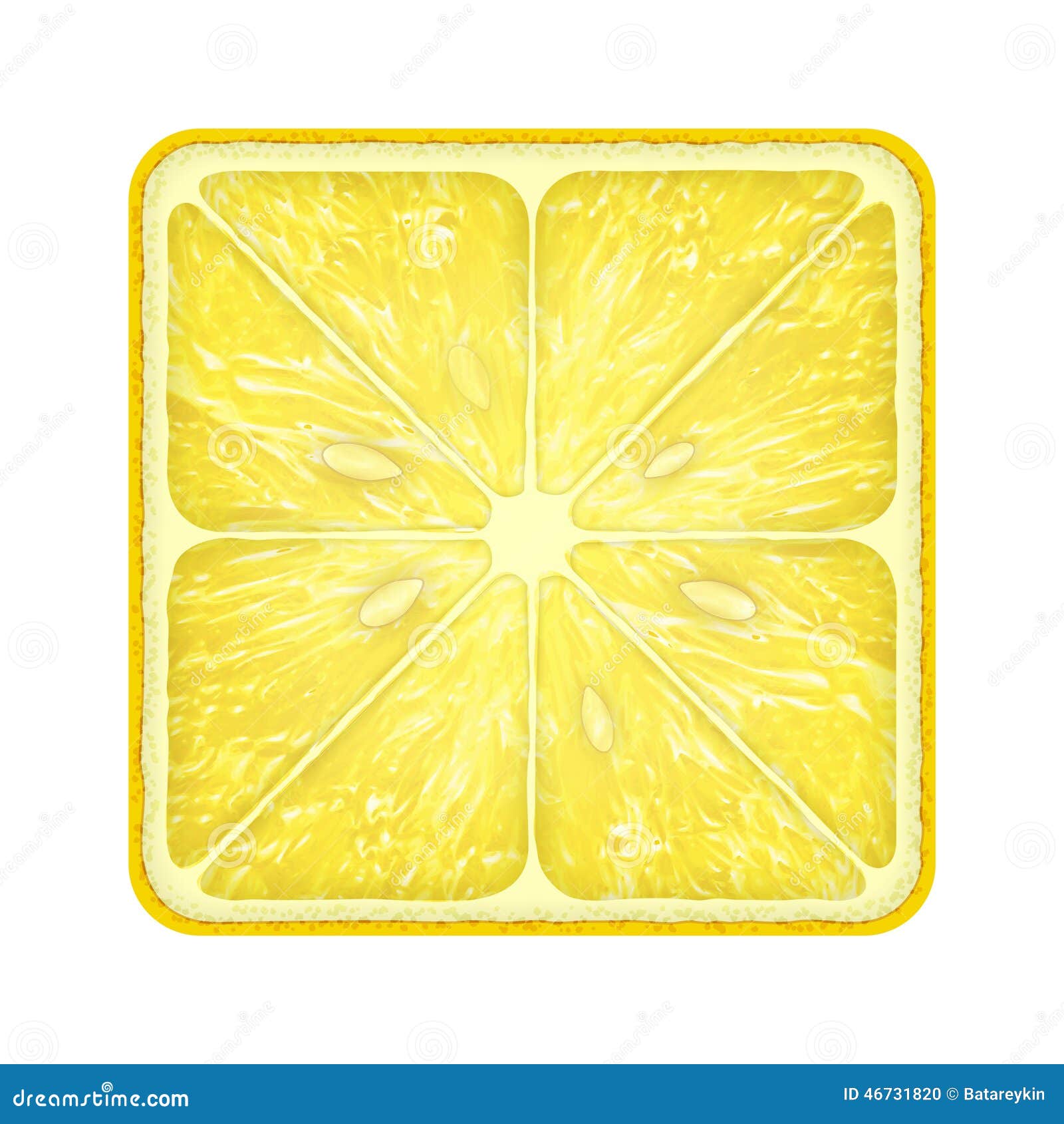 Square Slice Lemon White Stock Illustrations – 728 Square Slice Lemon ...