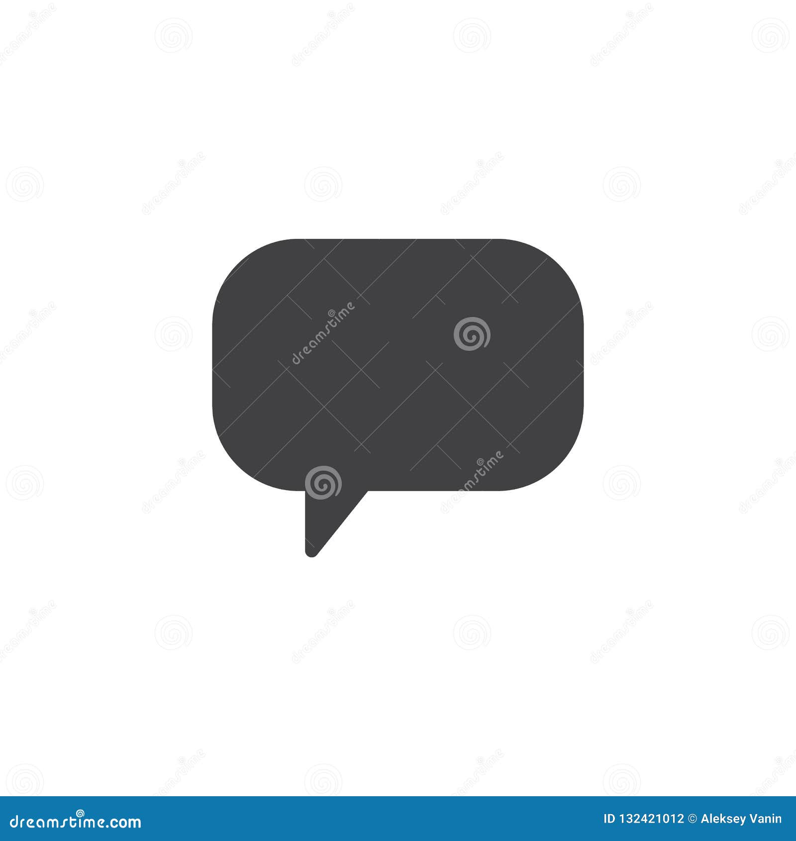 Square Speech Bubbles Vector Icon Stock Vector - Illustration of solid ...