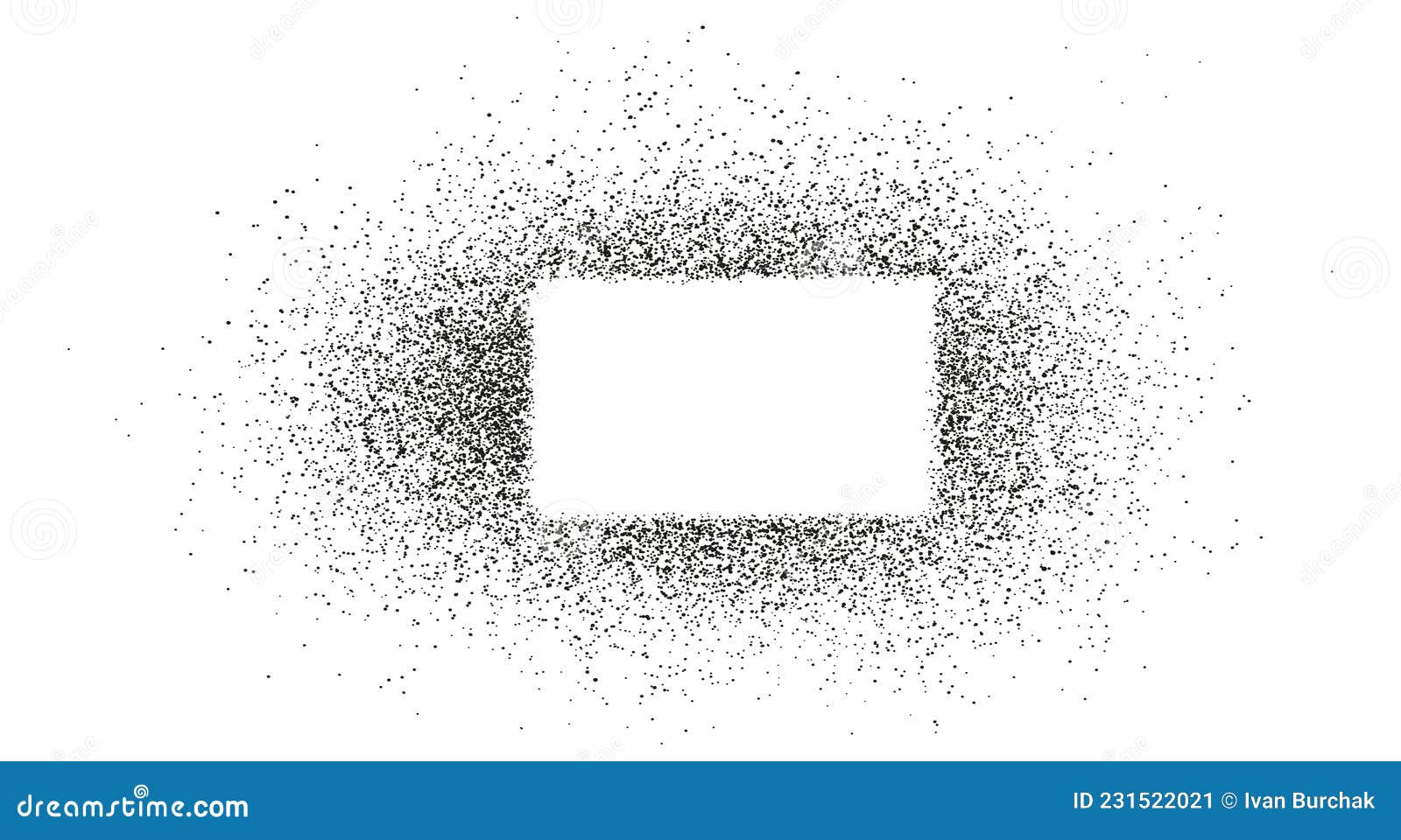 Square Spray Paint Graffiti Stencil Frame. Airbrush Paint Banner ...