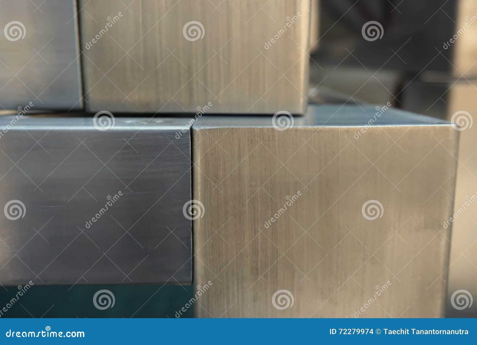 Square Stainless Steel Tube Stock Photo - Image of metallic ...