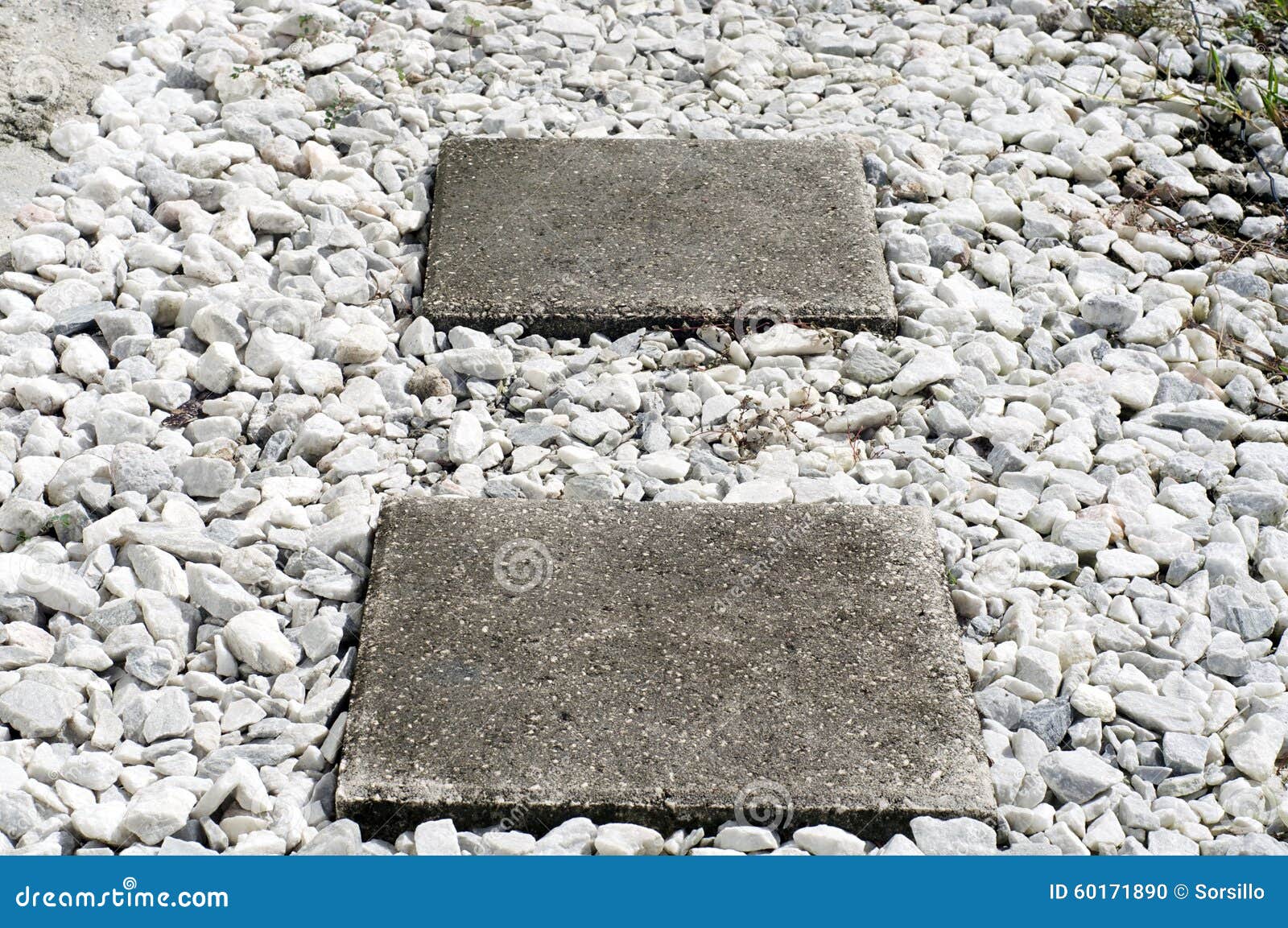 Square stepping stones stock photo. Image of path, white - 60171890