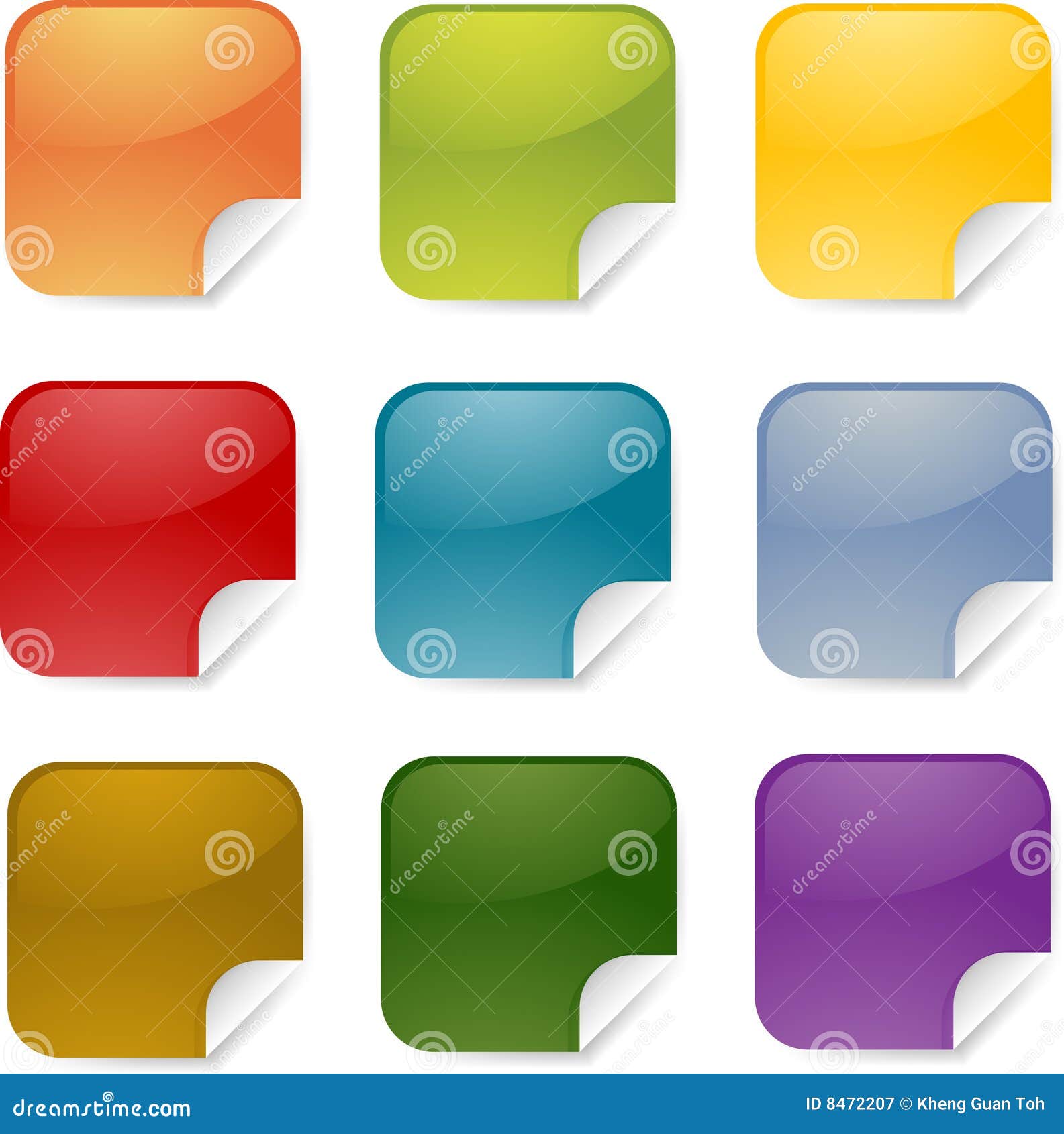 Square stickers stock illustration. Illustration of clear - 8472207