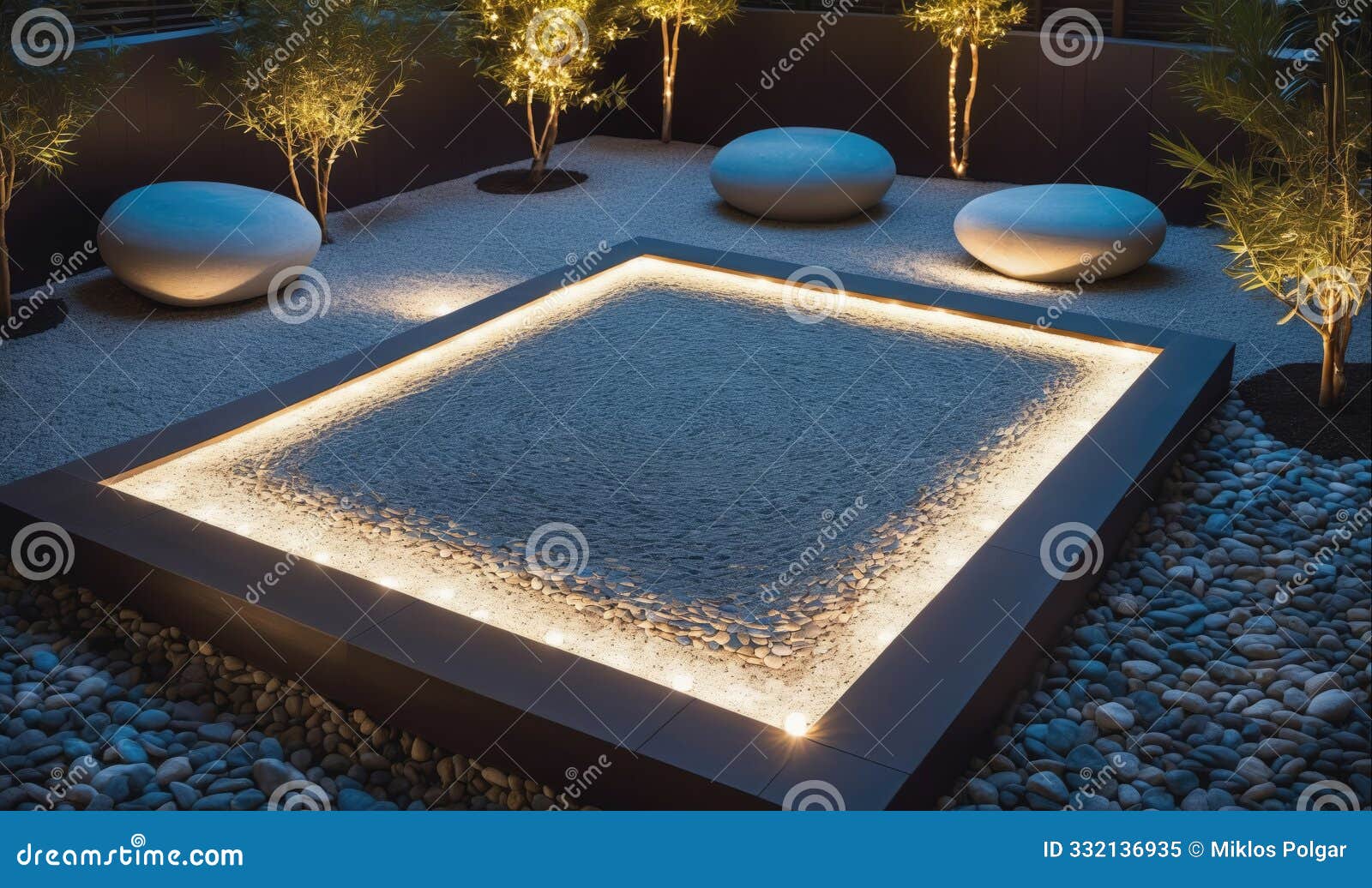 Perimeter Garden With A Tiled Path Around A Detached House With Brick ...