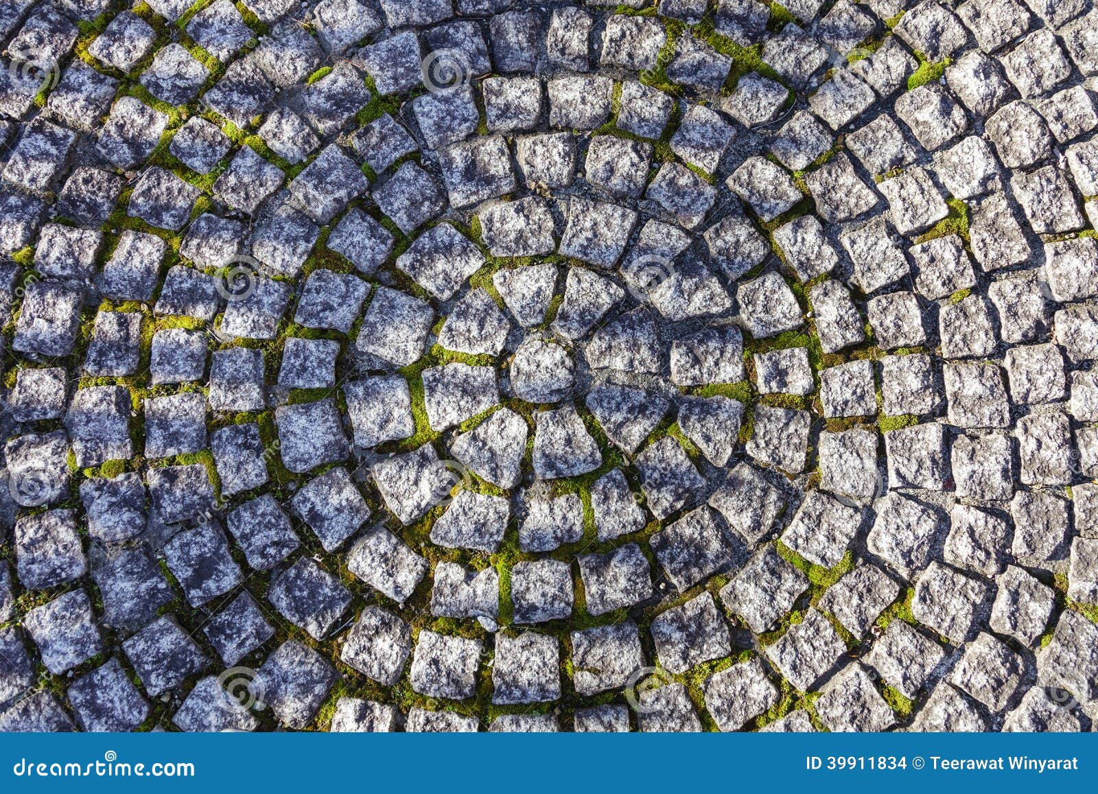 Square Stone Tile in Circle Pattern on Pathway Stock Photo - Image of ...