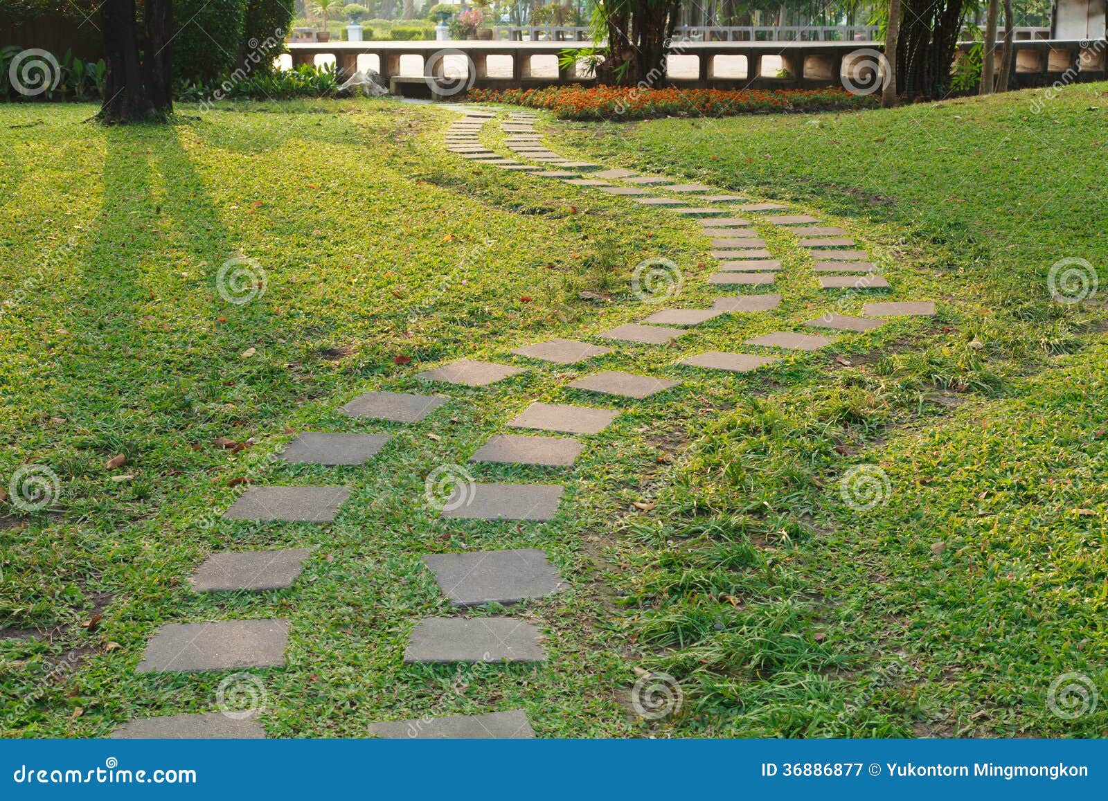 Square Stone Pathways