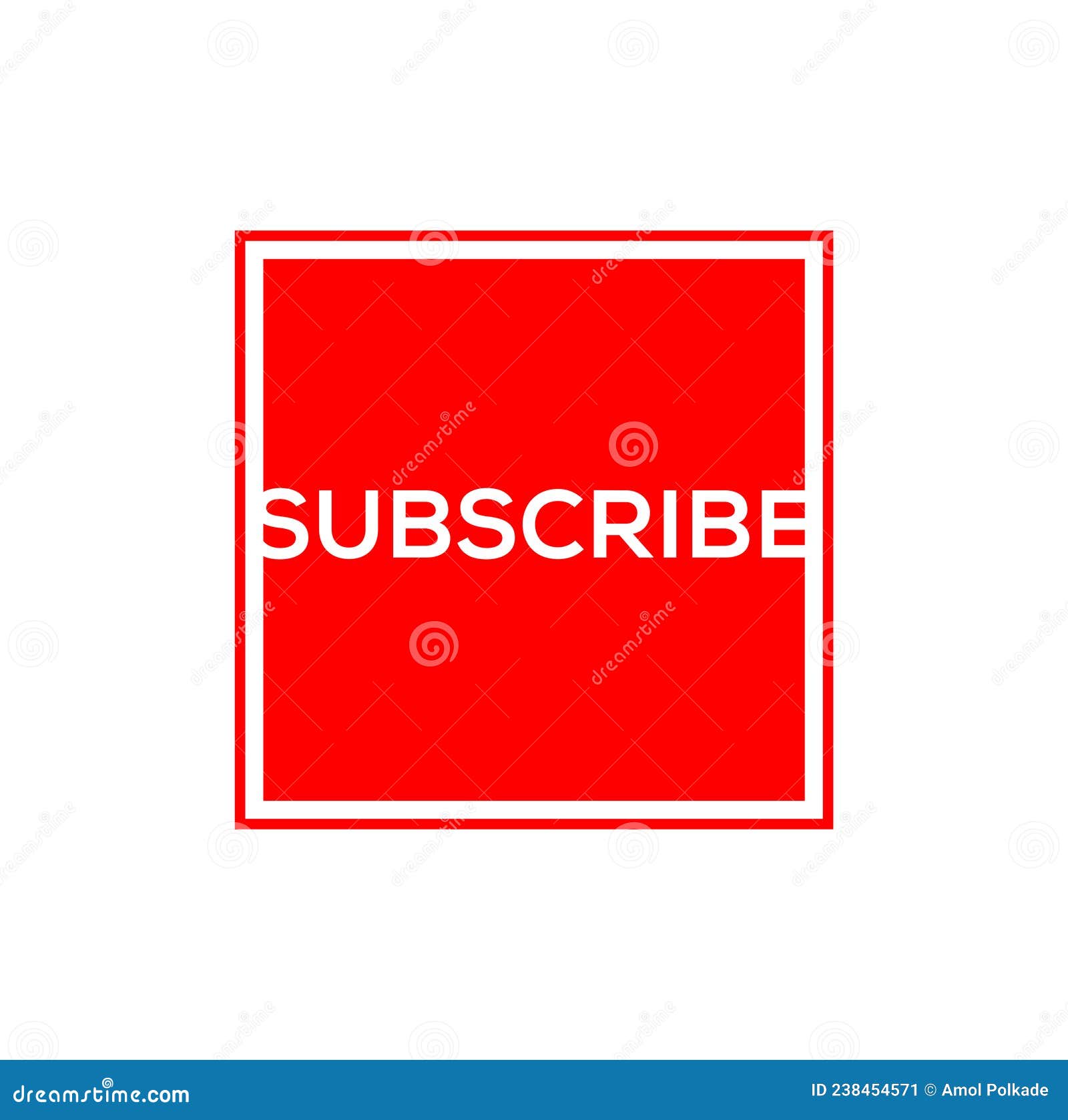 Square Subscribe Button Vector. Subscribe Now Vector Stock Vector ...