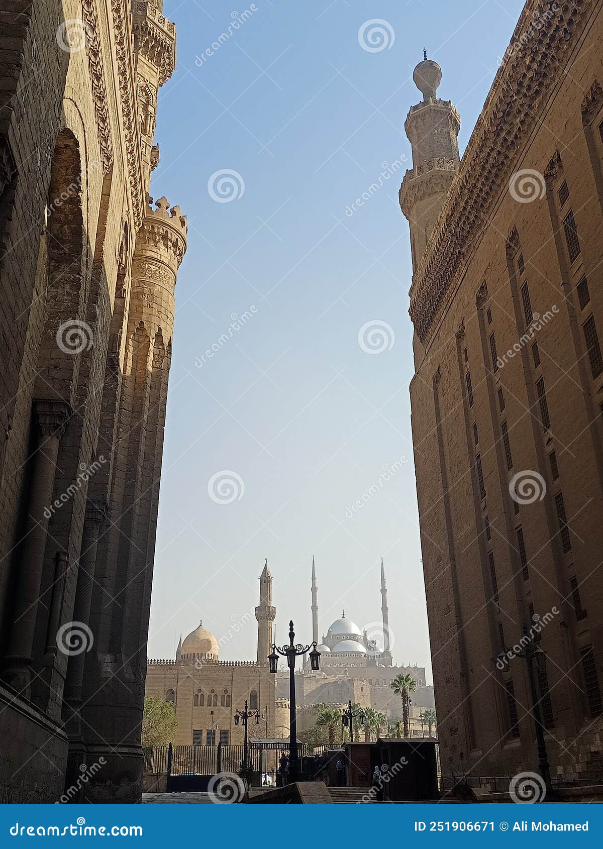 The Square of the Sultan Hassan Mosque Editorial Photo - Image of spire ...