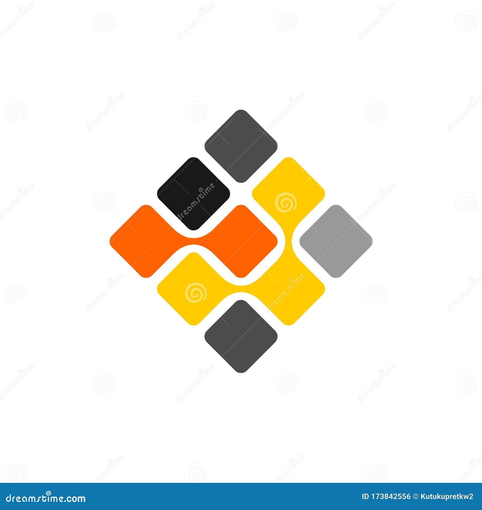 Square Technology Vector Logo Template Illustration Design. Vector EPS ...