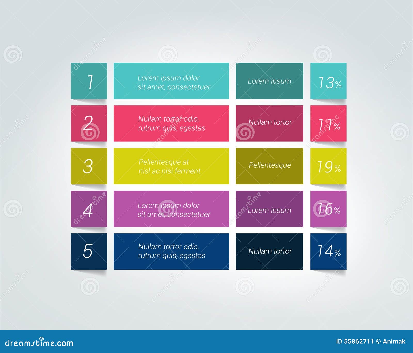 Square template diagram. stock vector. Illustration of graphic - 55862711