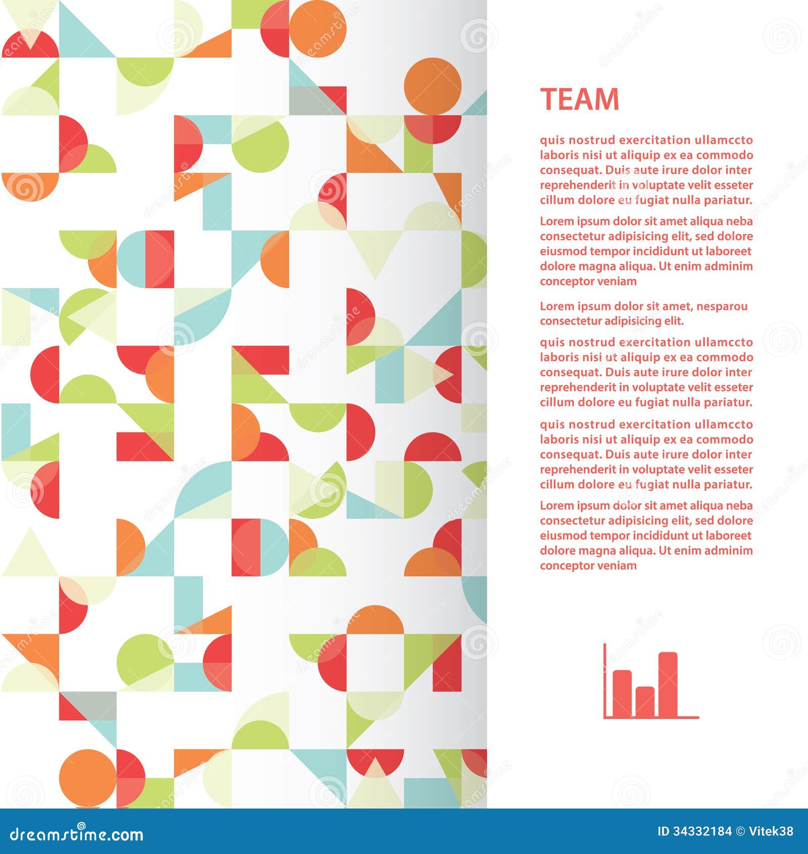 Square Template with Funky Abstract Background. Stock Vector ...