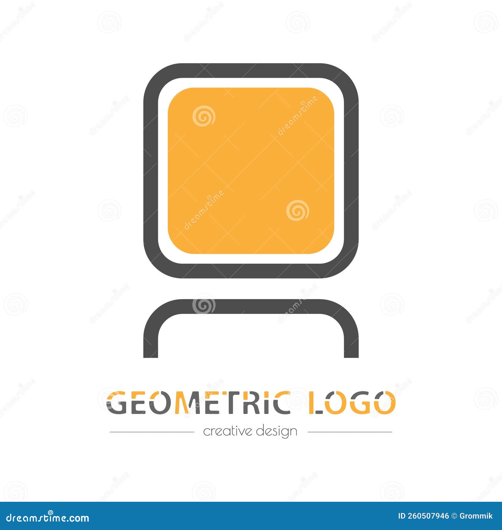 Square. Template for a Logo, Brand, Sticker, Emblem or Label Stock ...