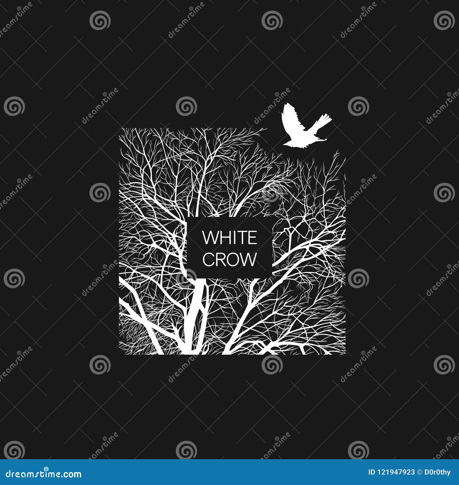 With crow banner stock vector. Illustration of template - 121947923