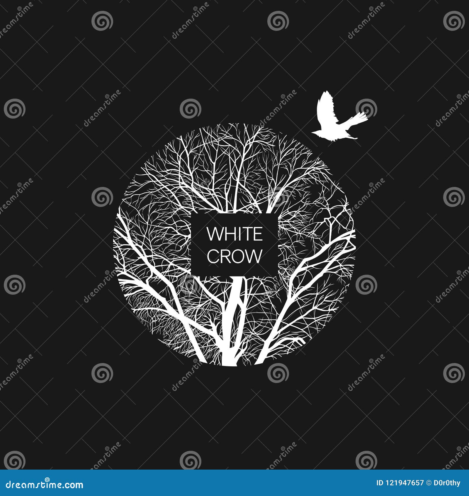 With crow banner stock vector. Illustration of label - 121947657